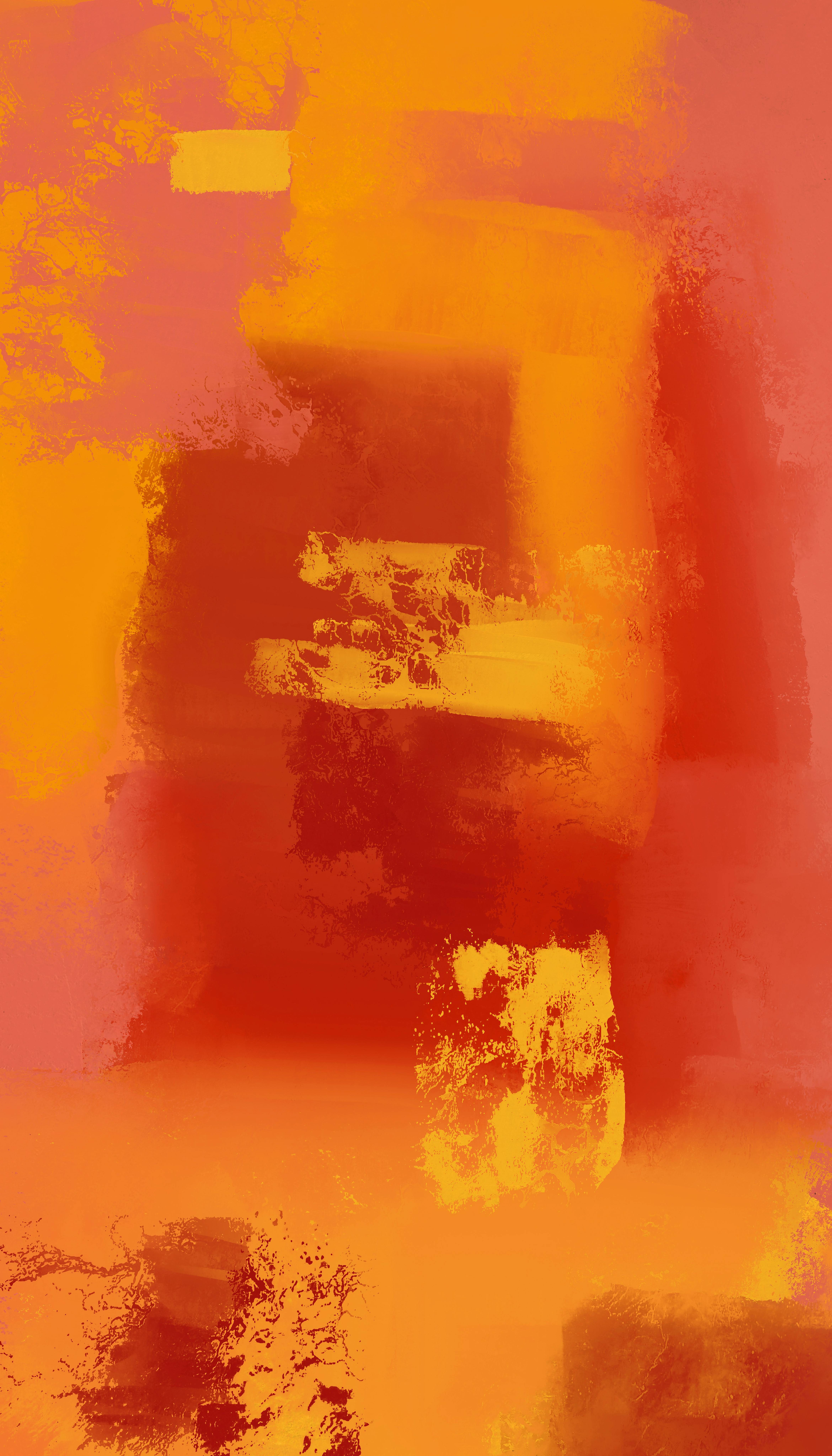 Orange Abstract Painting · Free Stock Photo