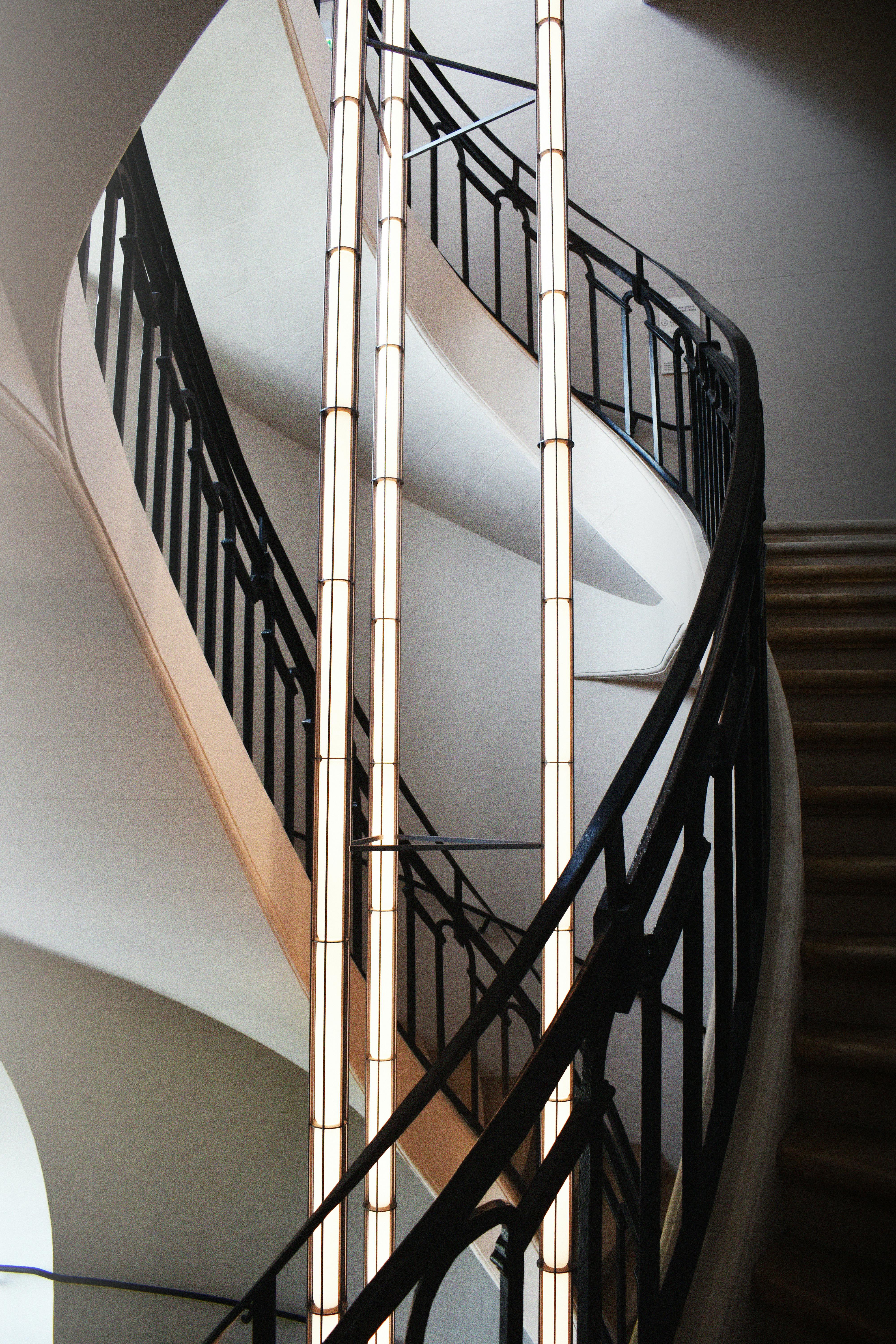 Stairs and Poles in Staircase · Free Stock Photo