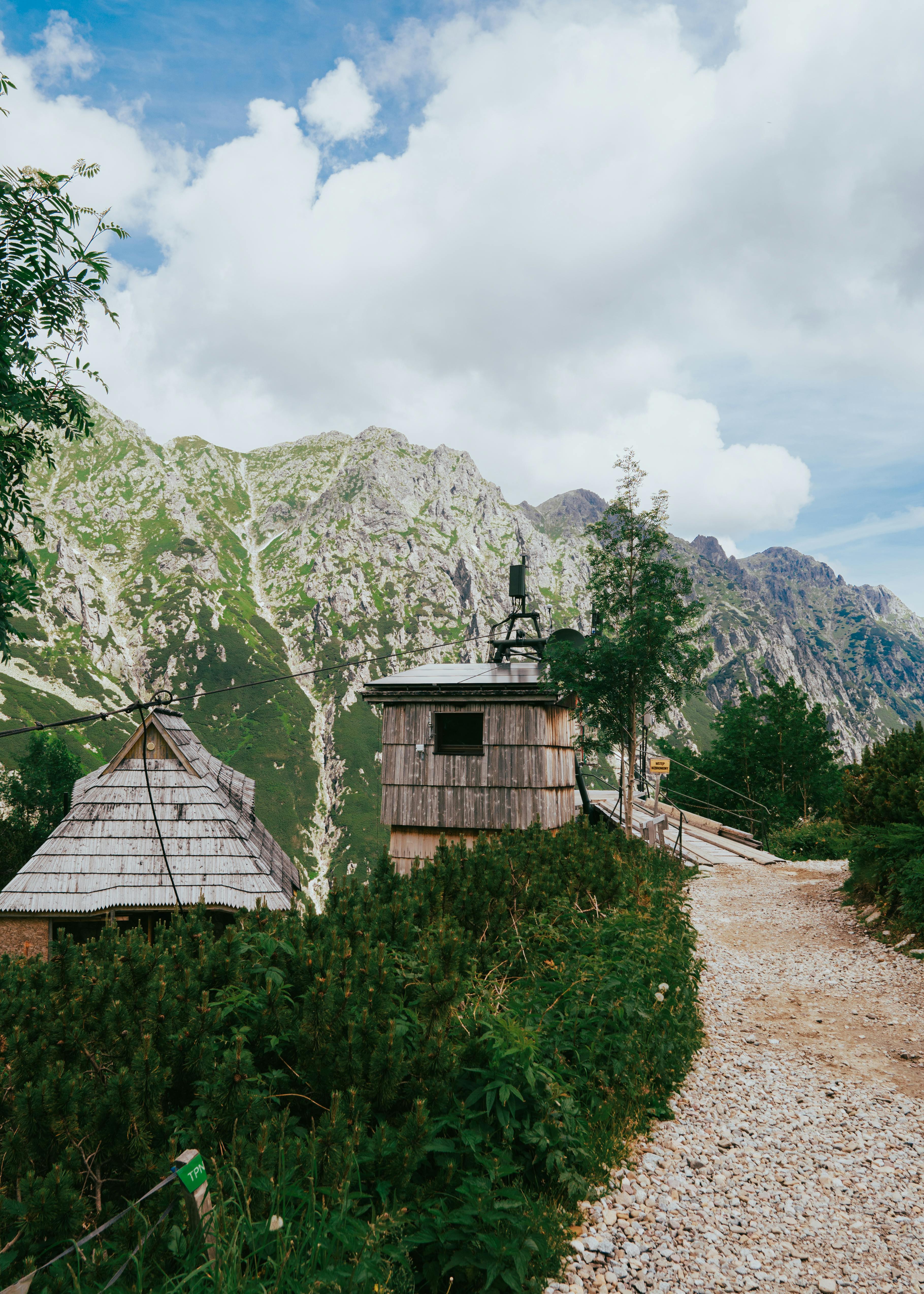 Hut with a Freight Cableway in the Valley of Five Polish Ponds · Free ...