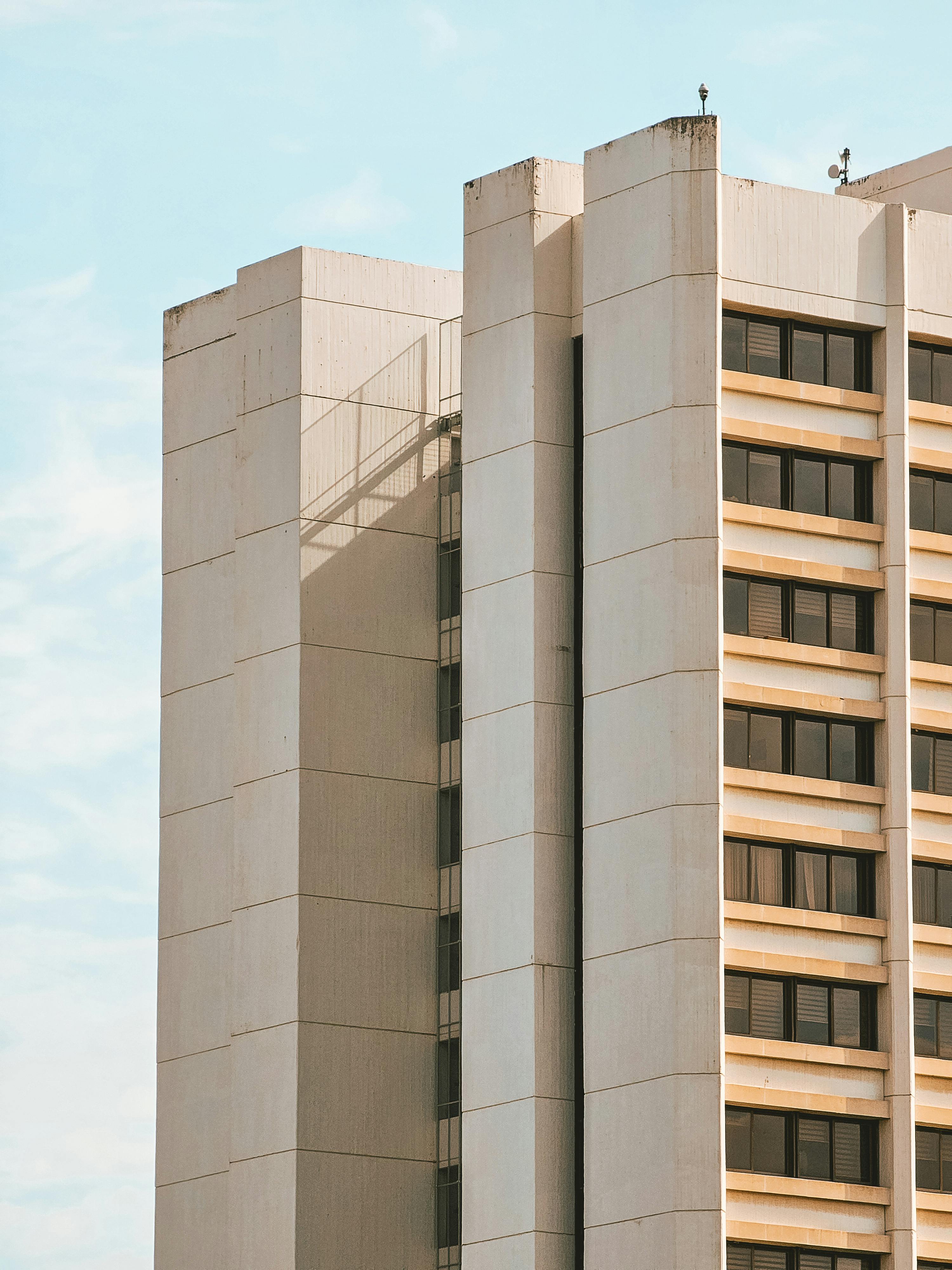 Beige Monochrome Buildings · Free Stock Photo