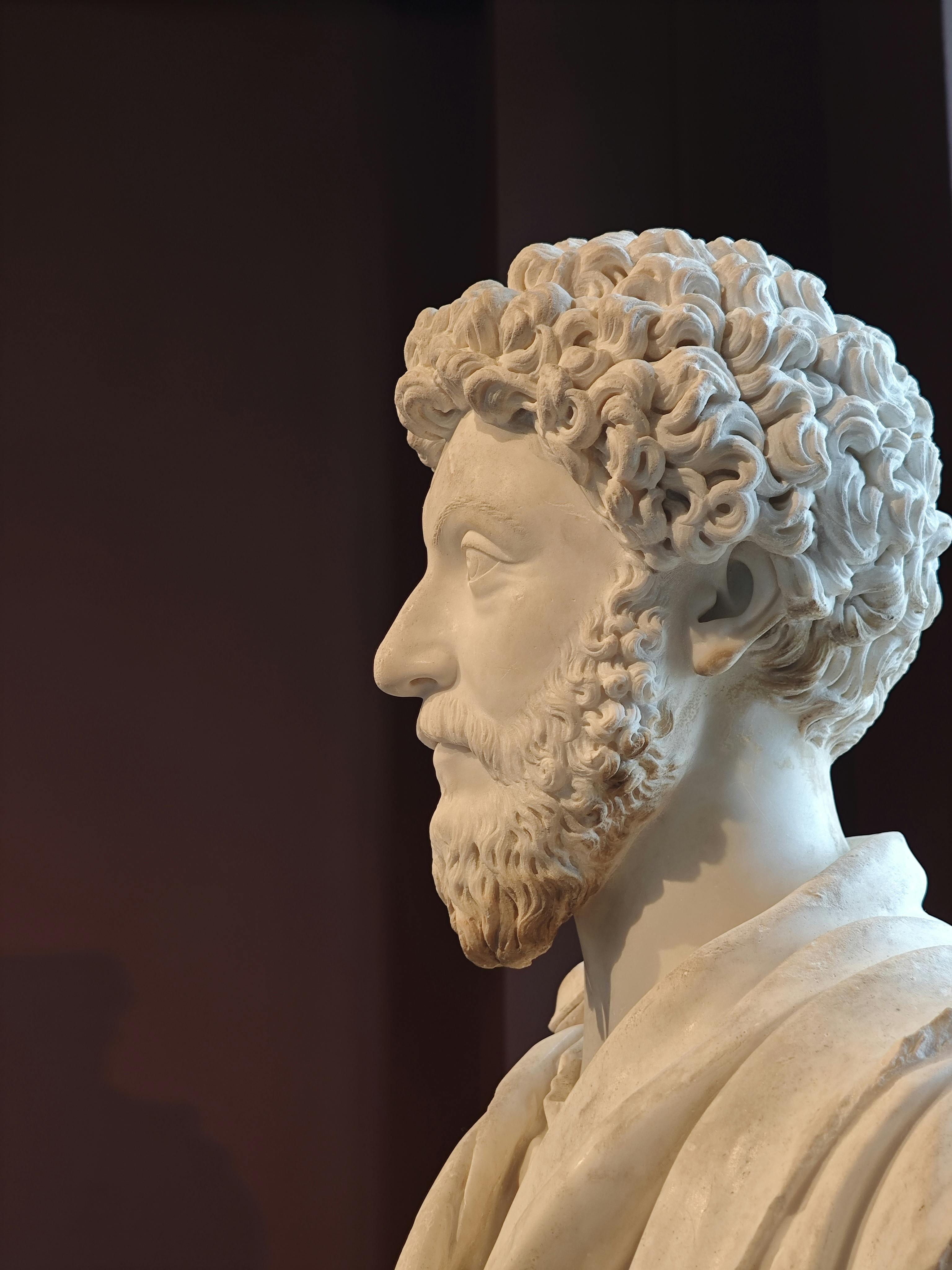 Side View of Marcus Aurelius Bust · Free Stock Photo