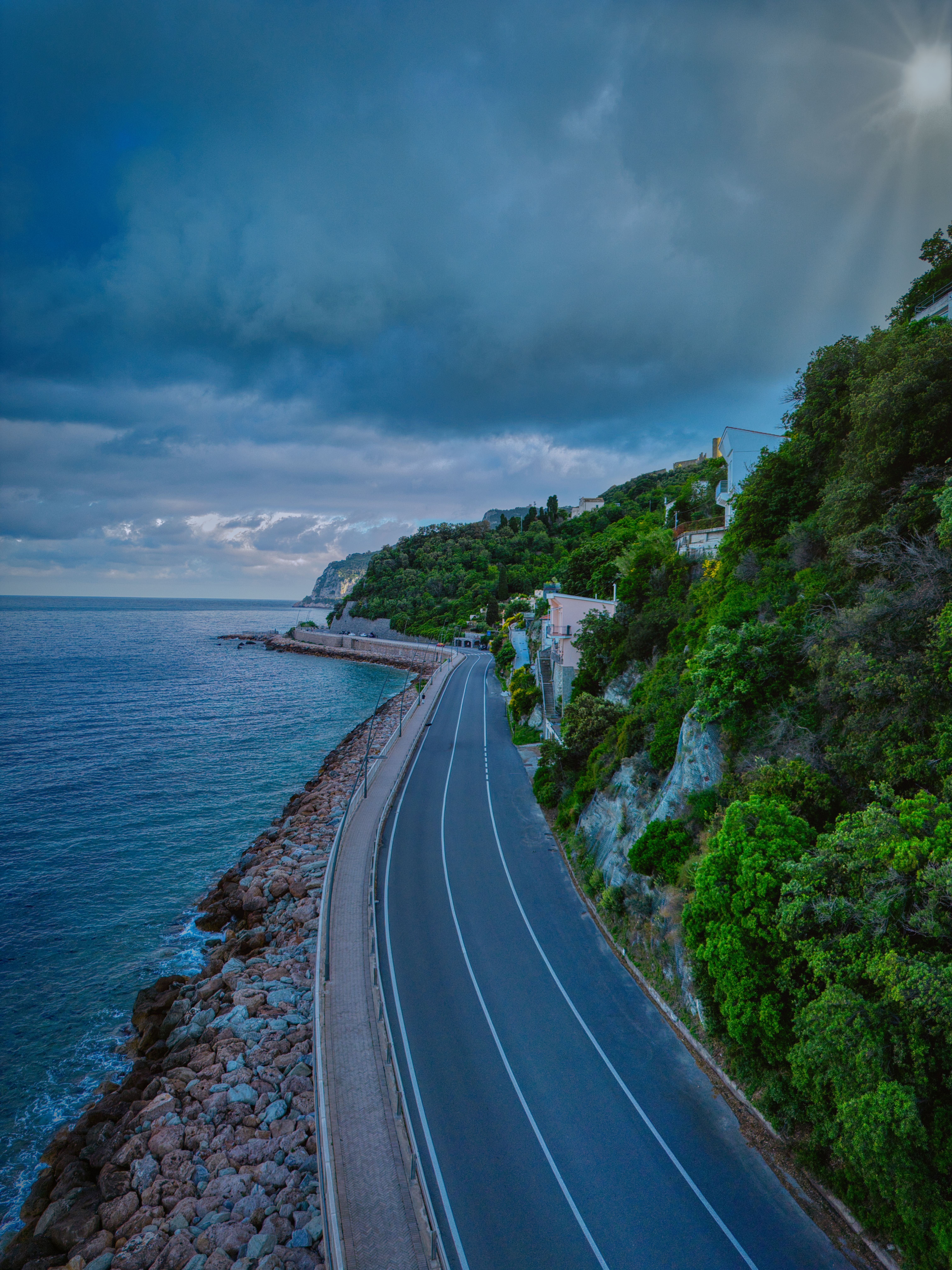 A Road by a Sea · Free Stock Photo