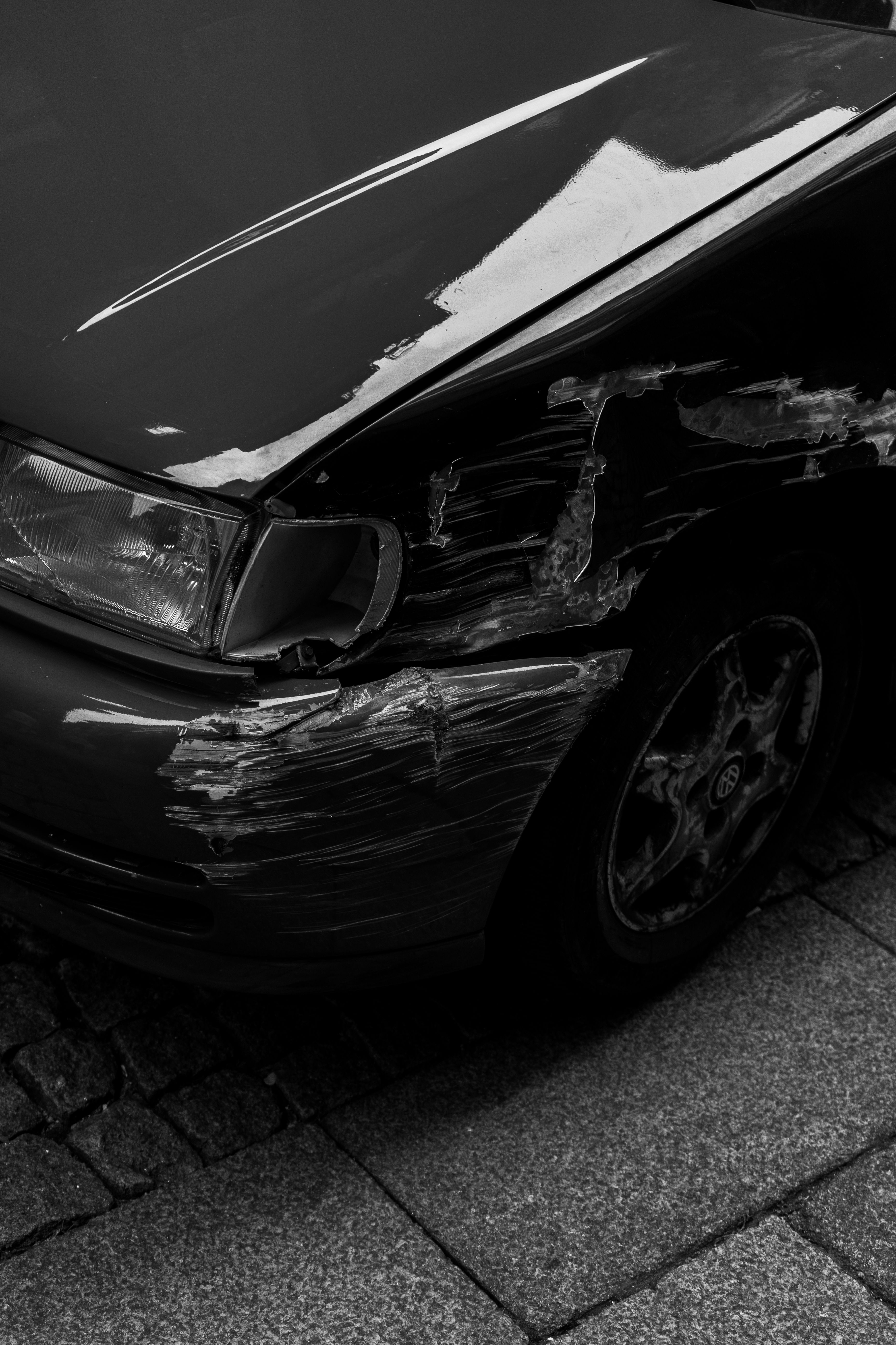 Close-up of the Side of a Car with Scratches on the Front Fender · Free ...