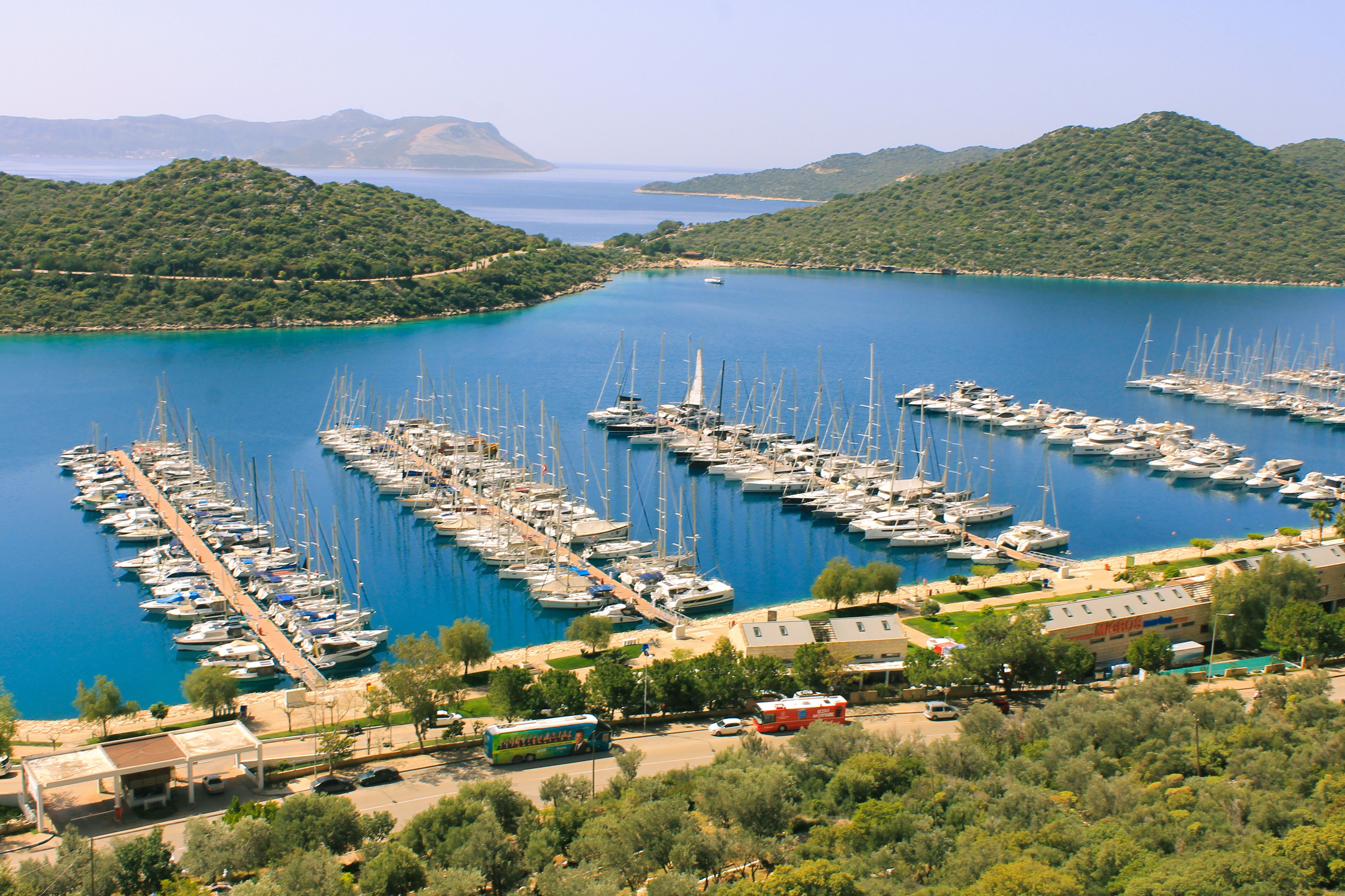 Birds Eye View of Setur Kas Marina · Free Stock Photo