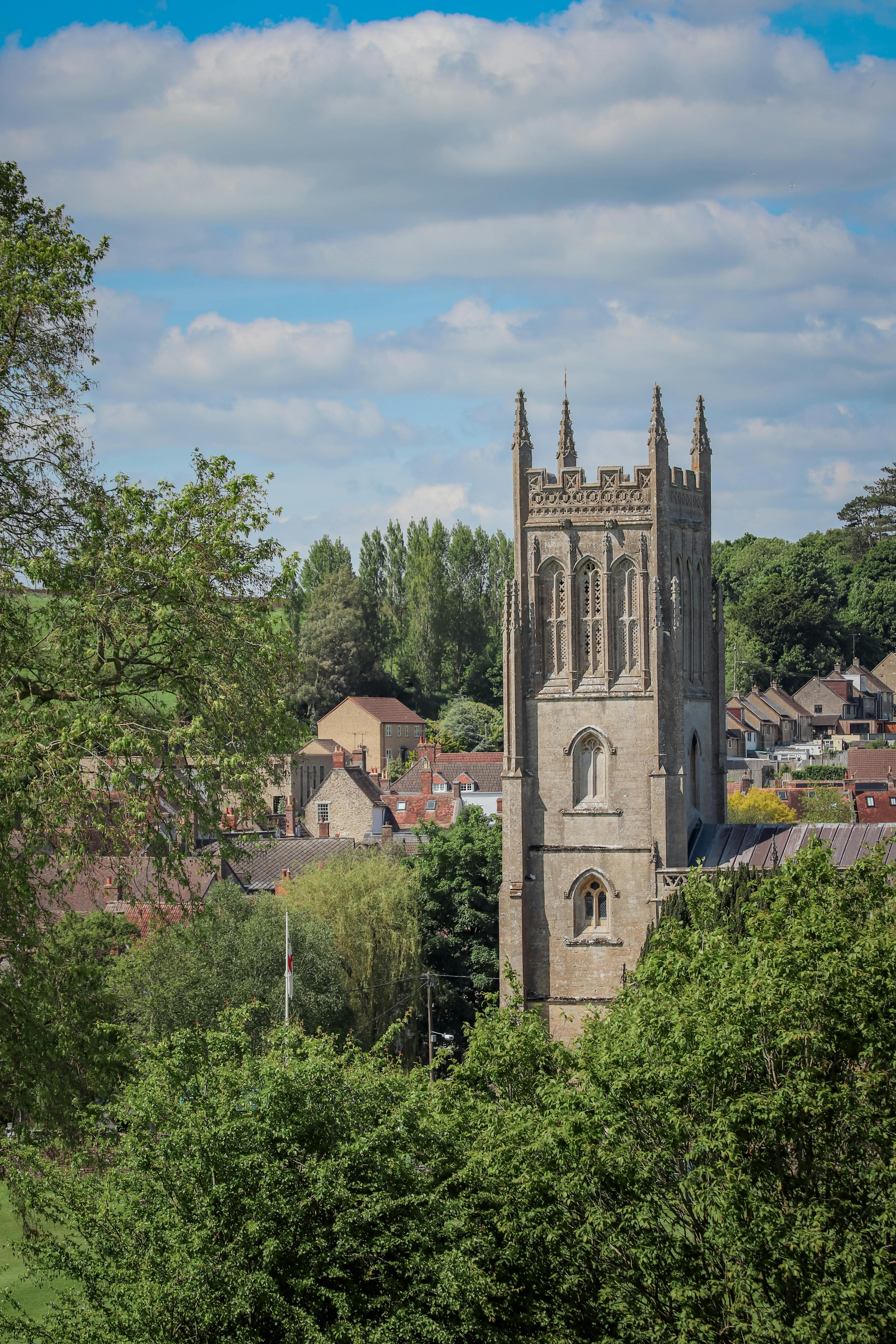 Vertical Shot of Burton Cathedral · Free Stock Photo