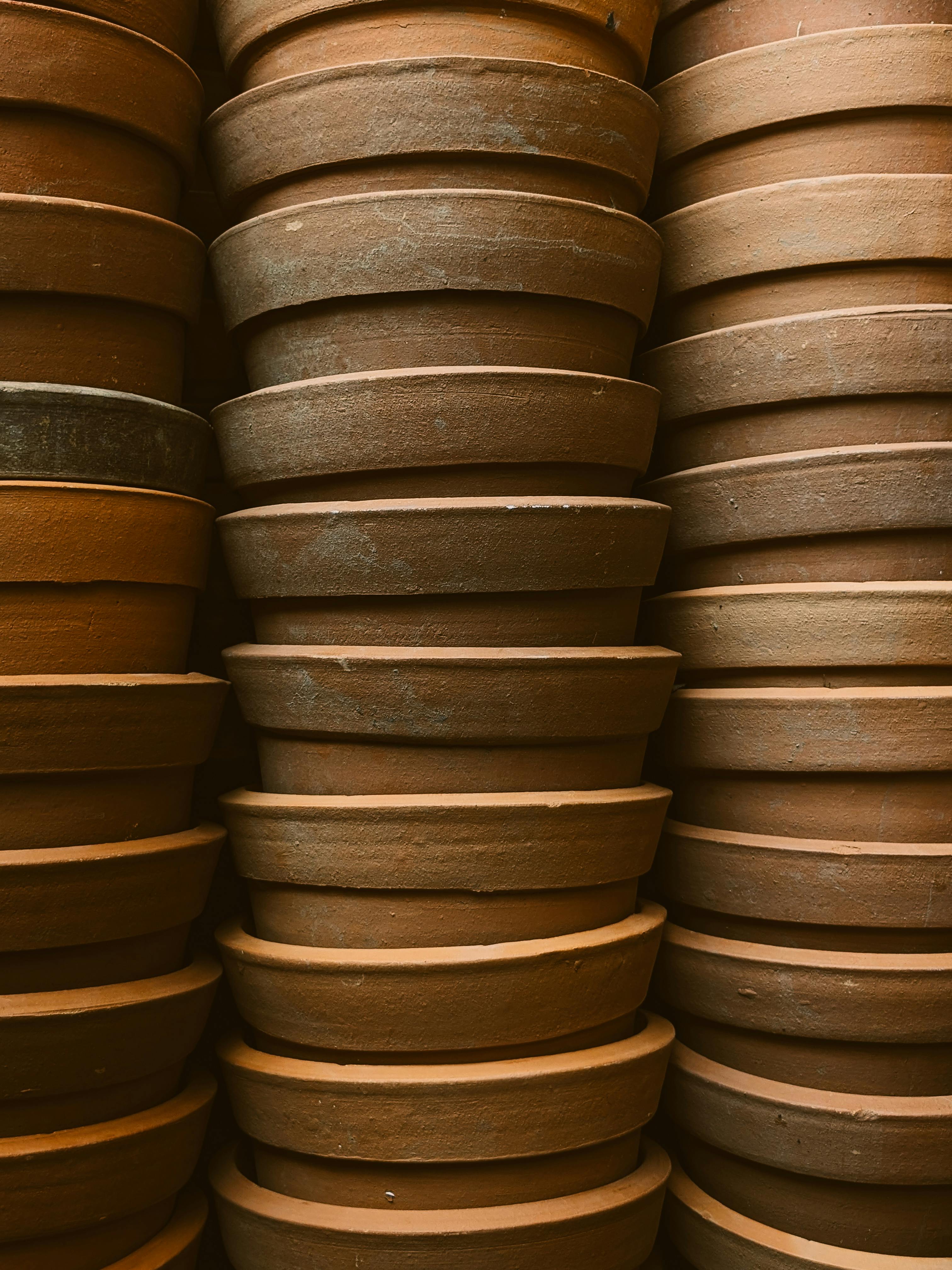 Close up of Clay Containers · Free Stock Photo