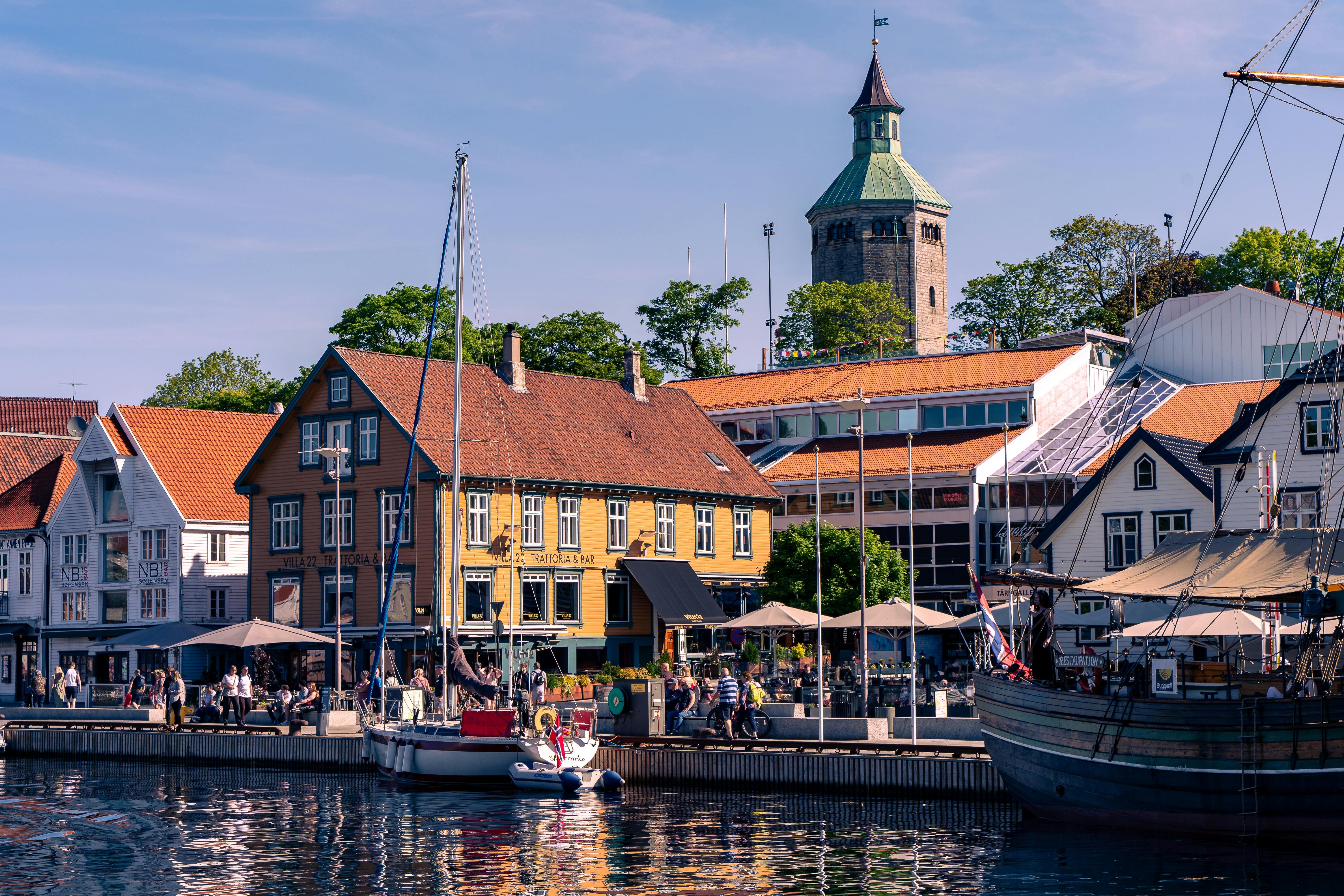 View of Boats and Buildings by the Harbor in Stavanger, Norway · Free ...