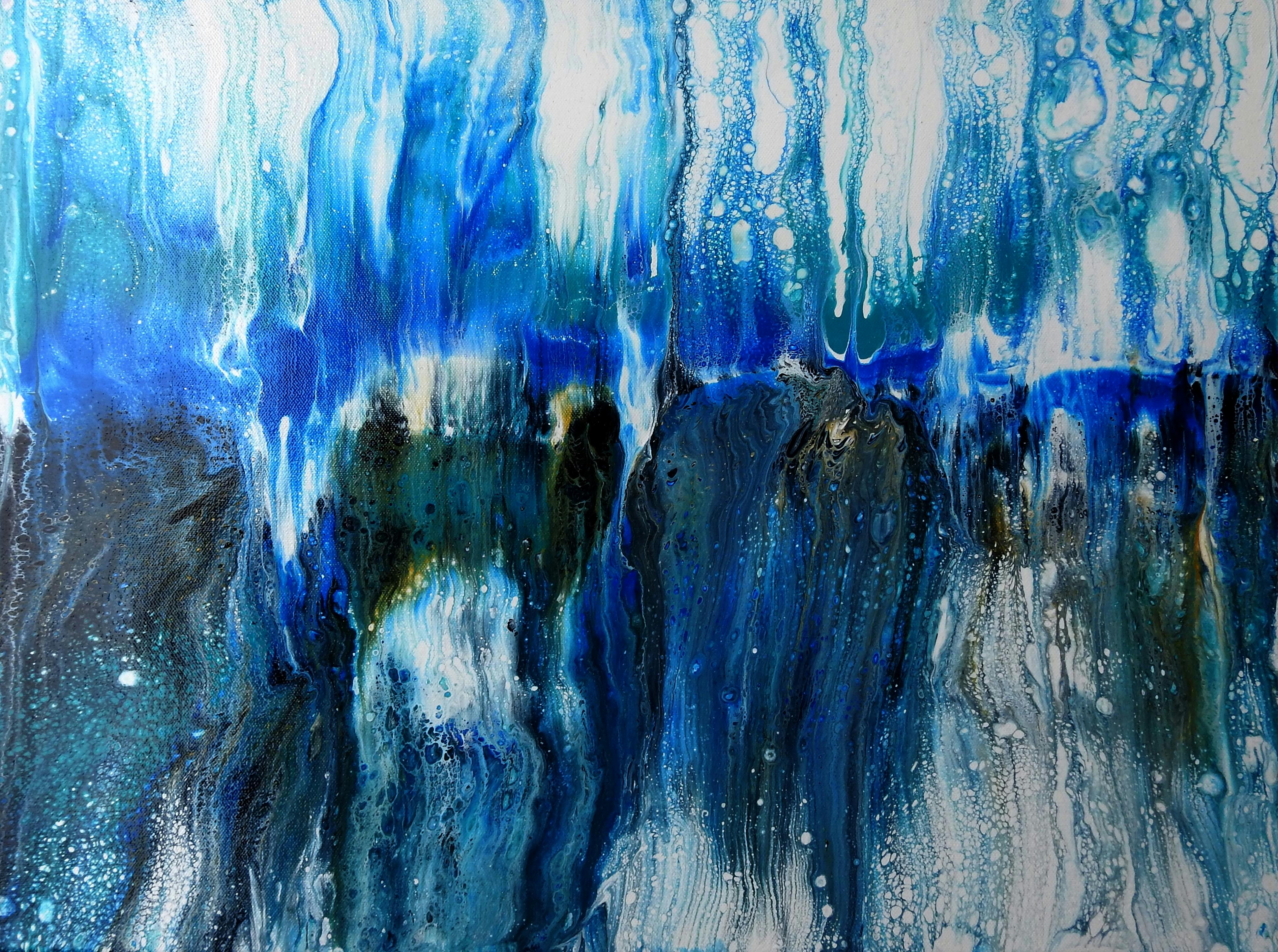 Blue Ink Stains · Free Stock Photo