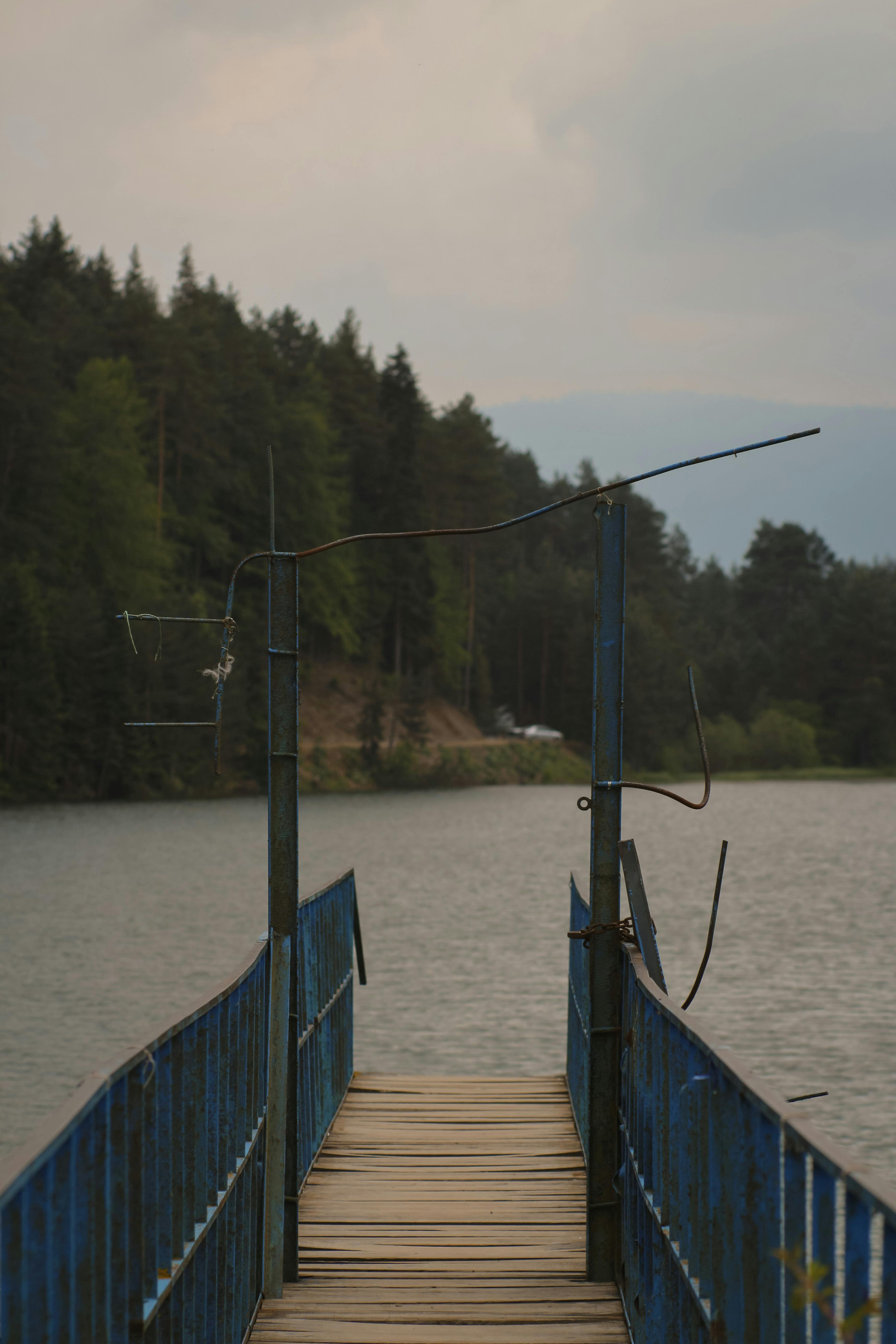 Bent Steel Structure on a Pier · Free Stock Photo