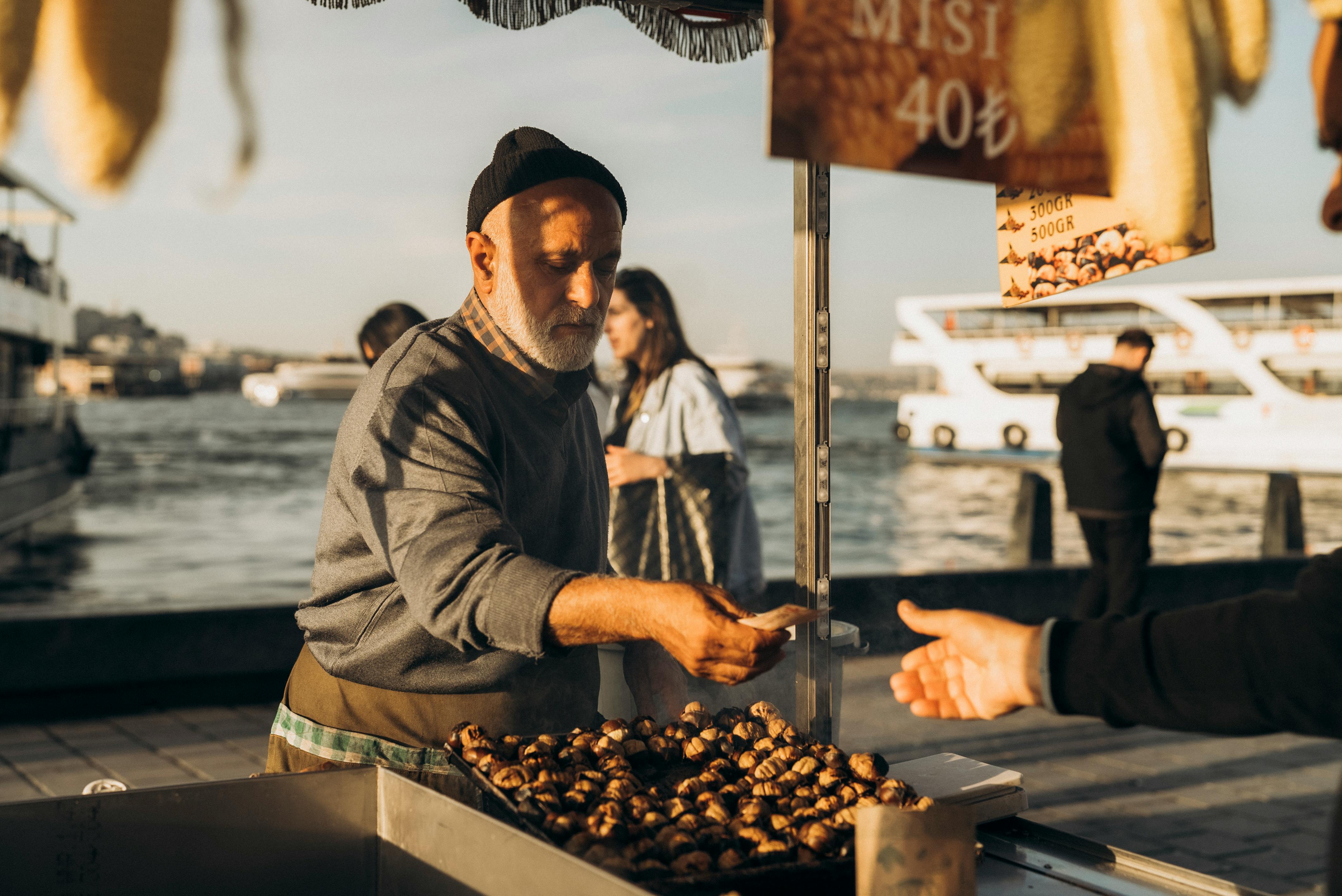 A Man Selling Food · Free Stock Photo