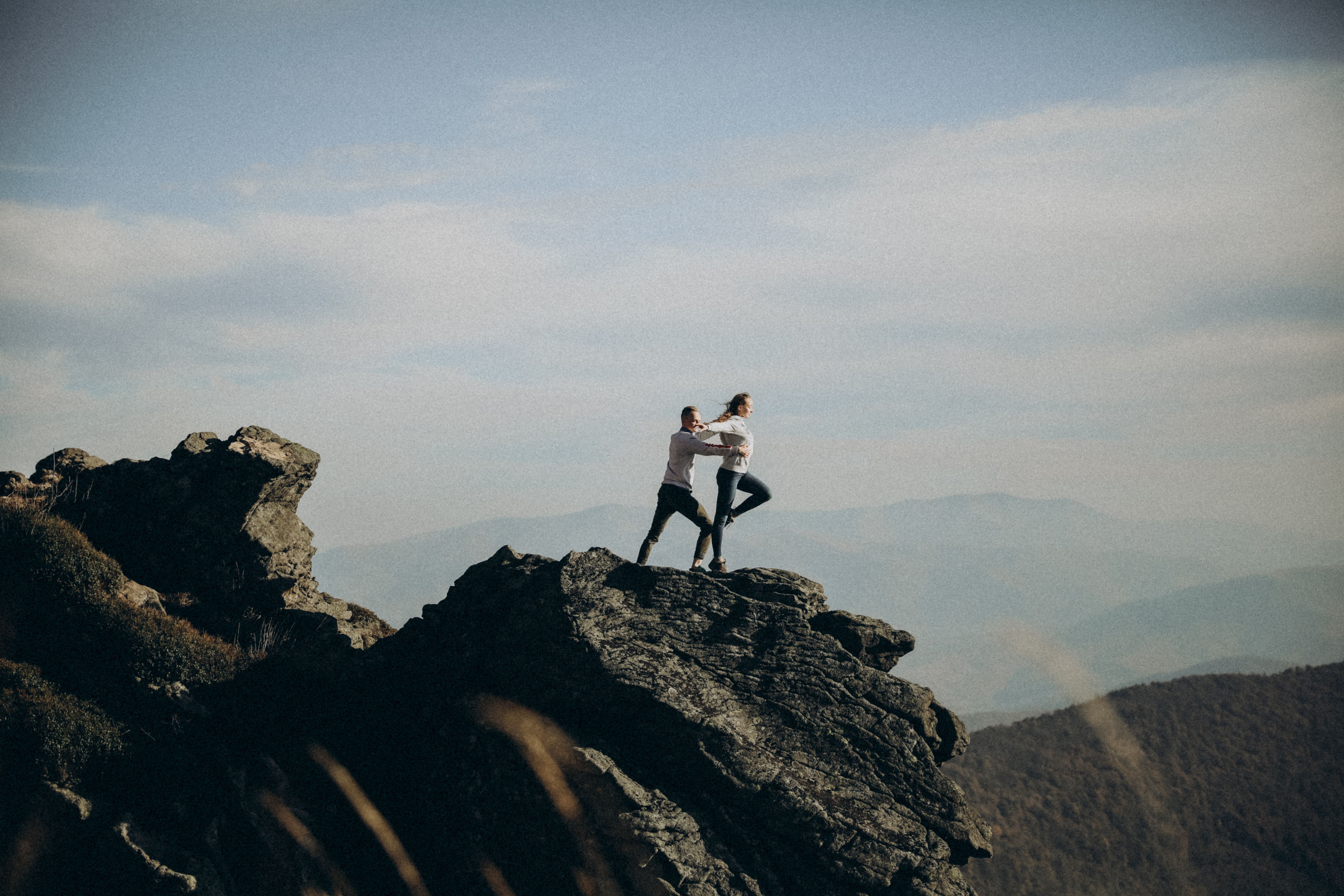 Couple of Dancers in Mountains · Free Stock Photo
