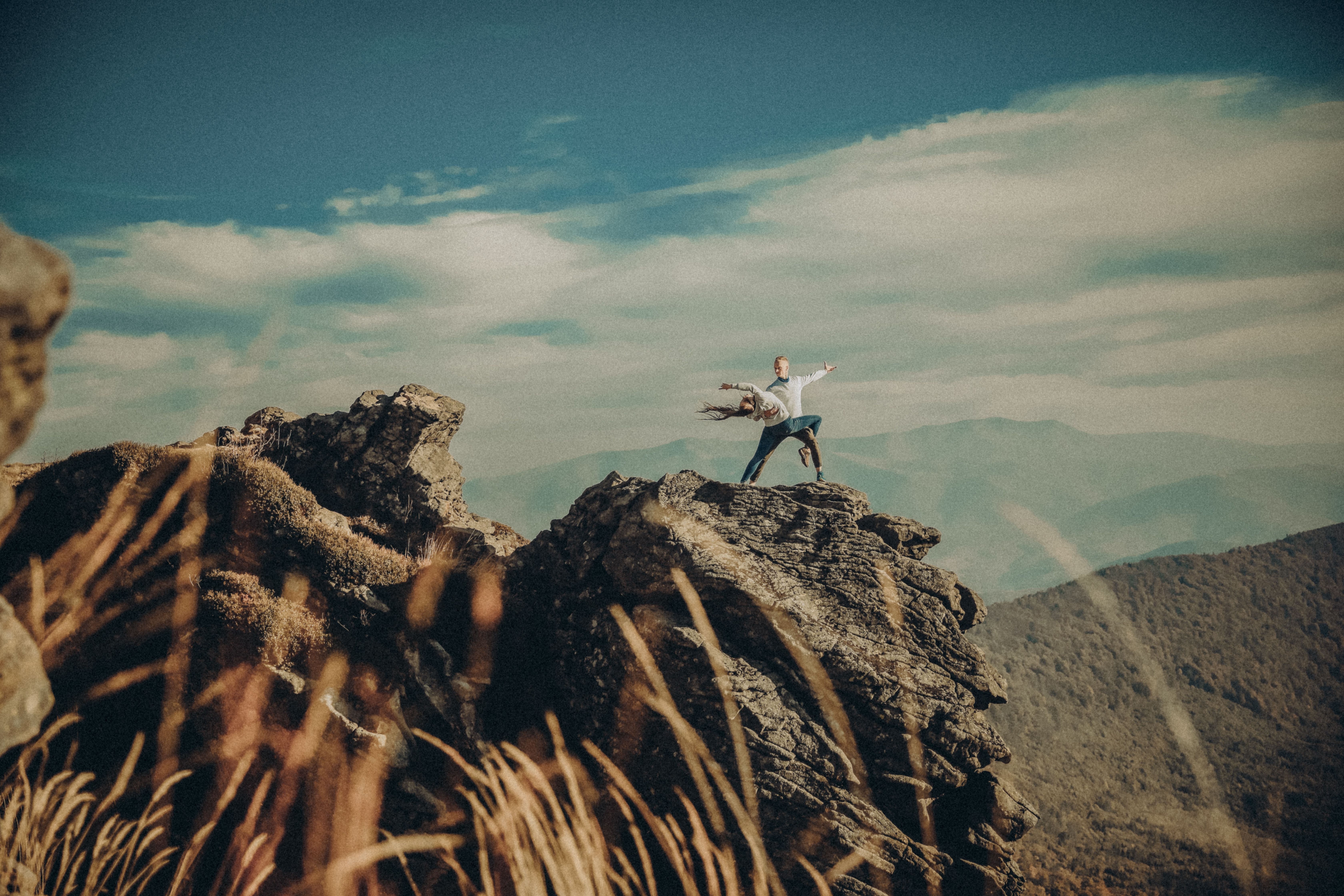 Man and Woman Dancing in Mountains · Free Stock Photo