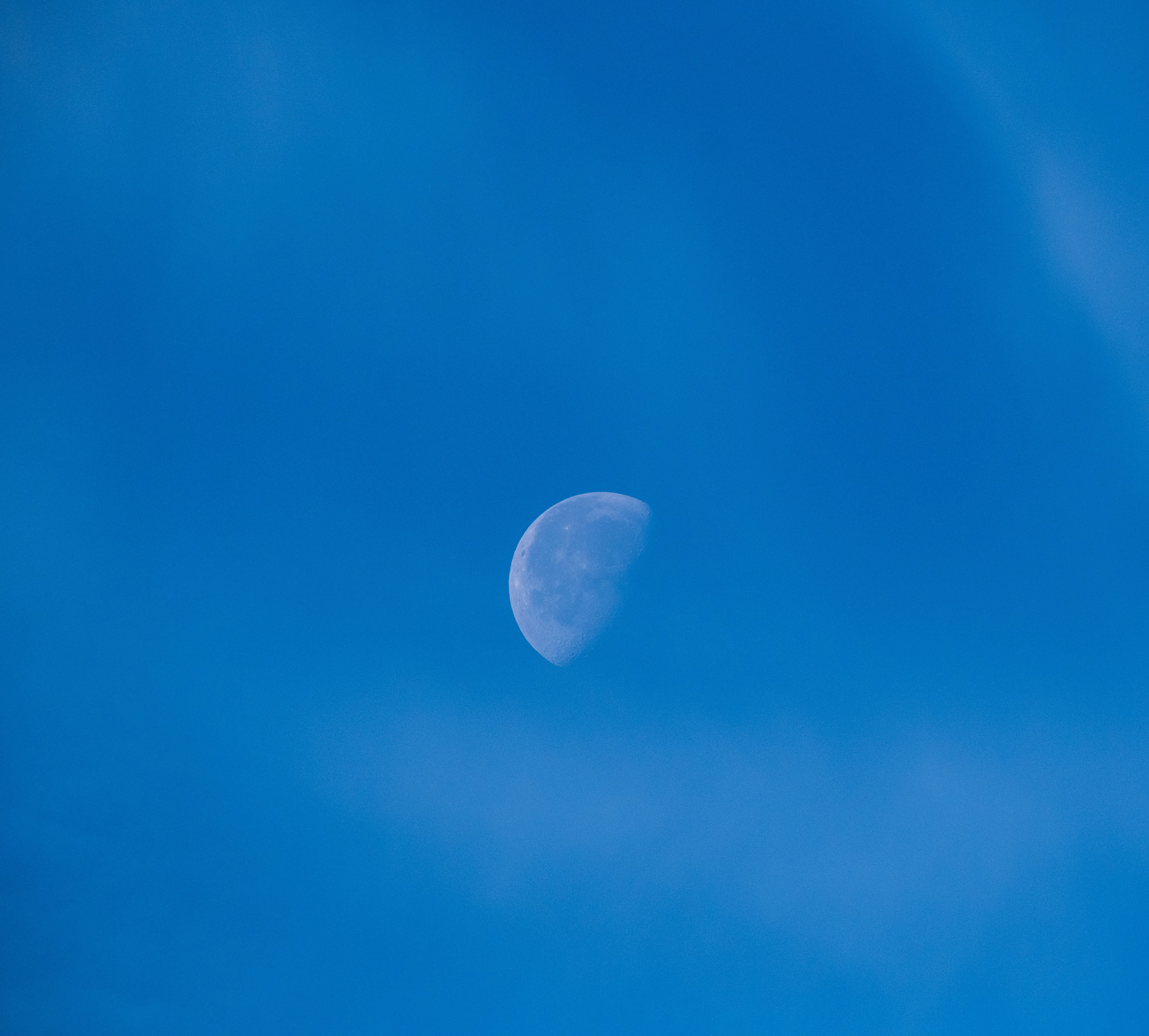 Moon in Half Phase on the Sky · Free Stock Photo