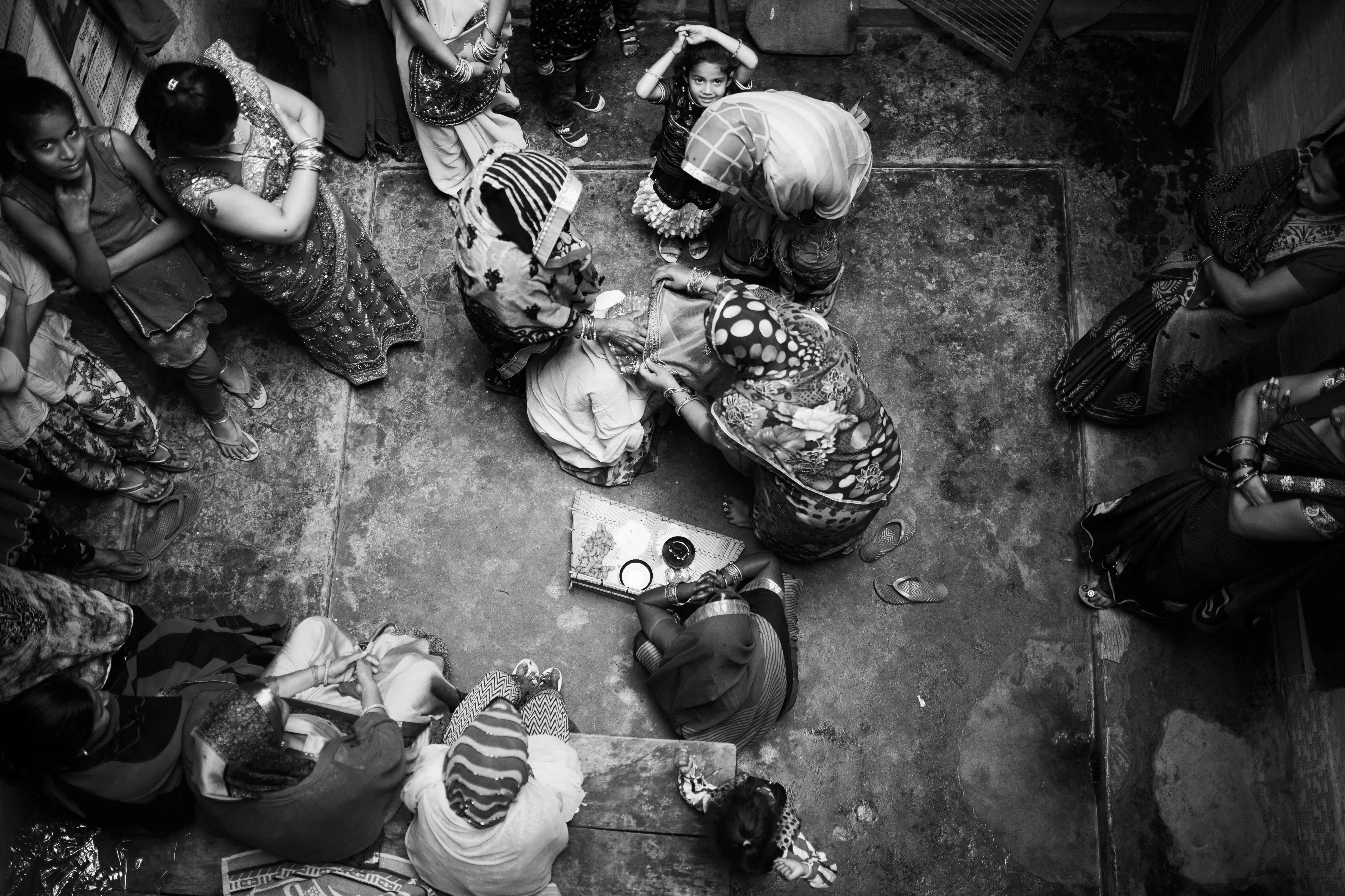 Group of Women and Girls During a Traditional Ritual · Free Stock Photo
