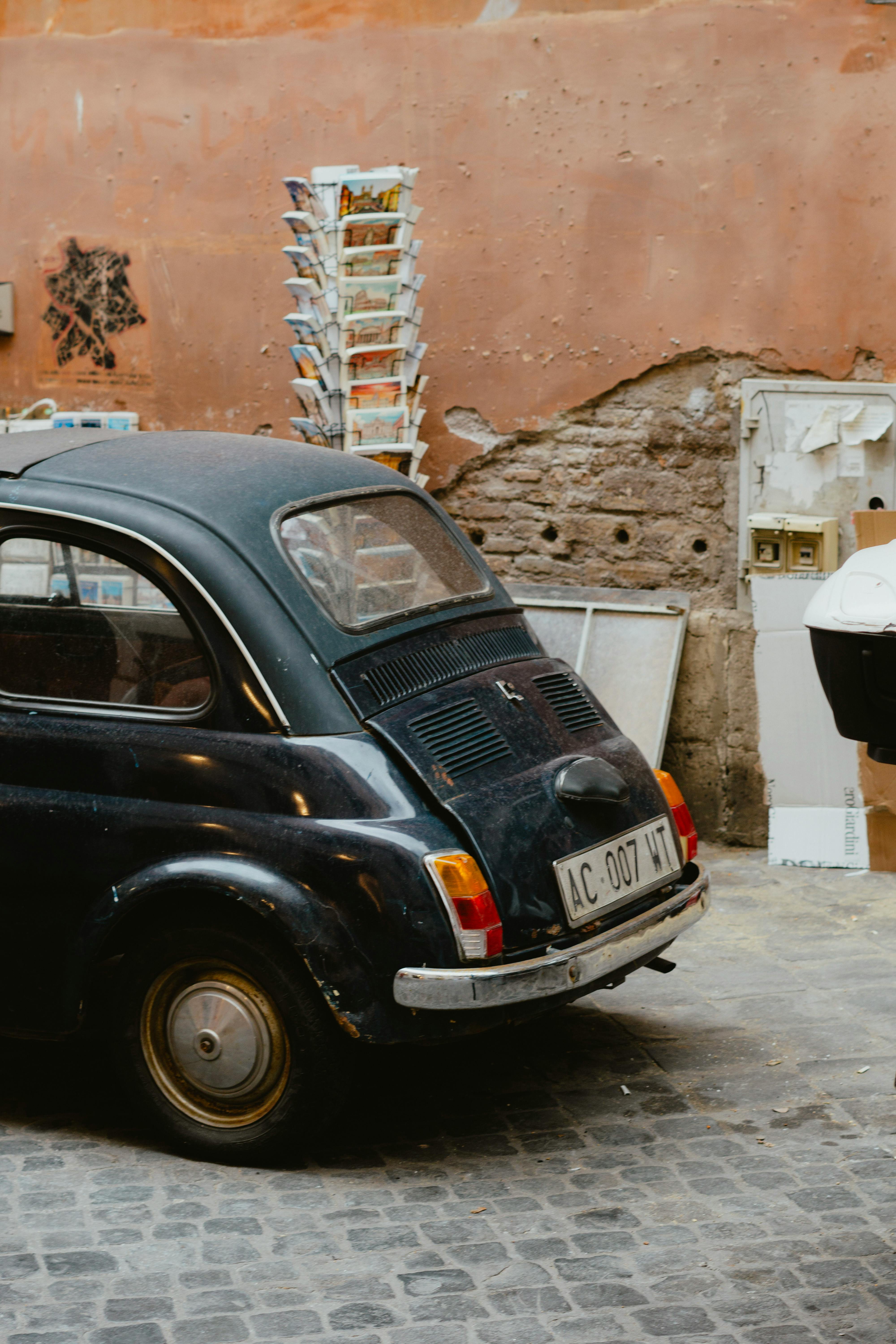 Blue Italian Car · Free Stock Photo