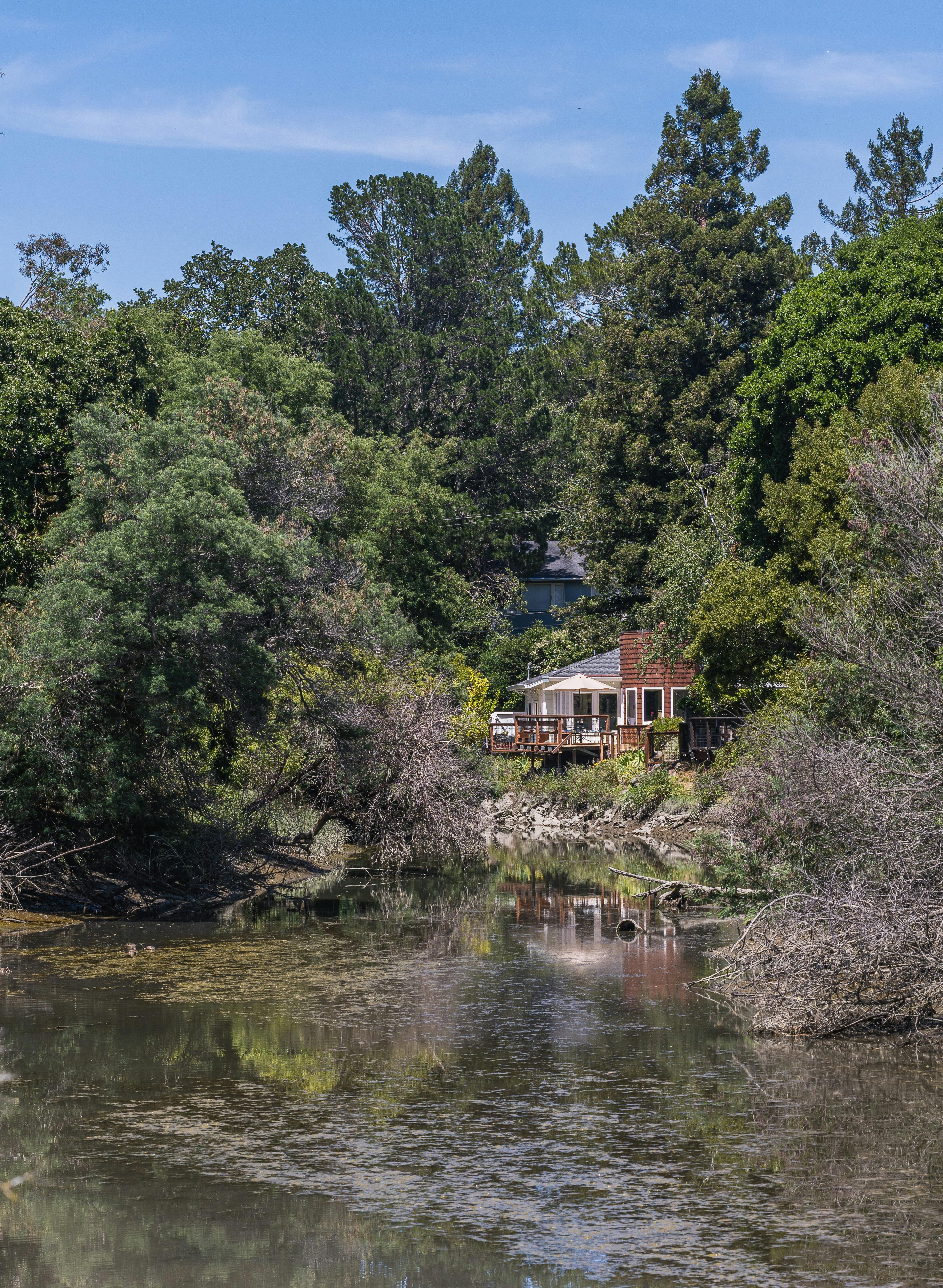 Wooden Cabin with Terrace on Lakeshore · Free Stock Photo