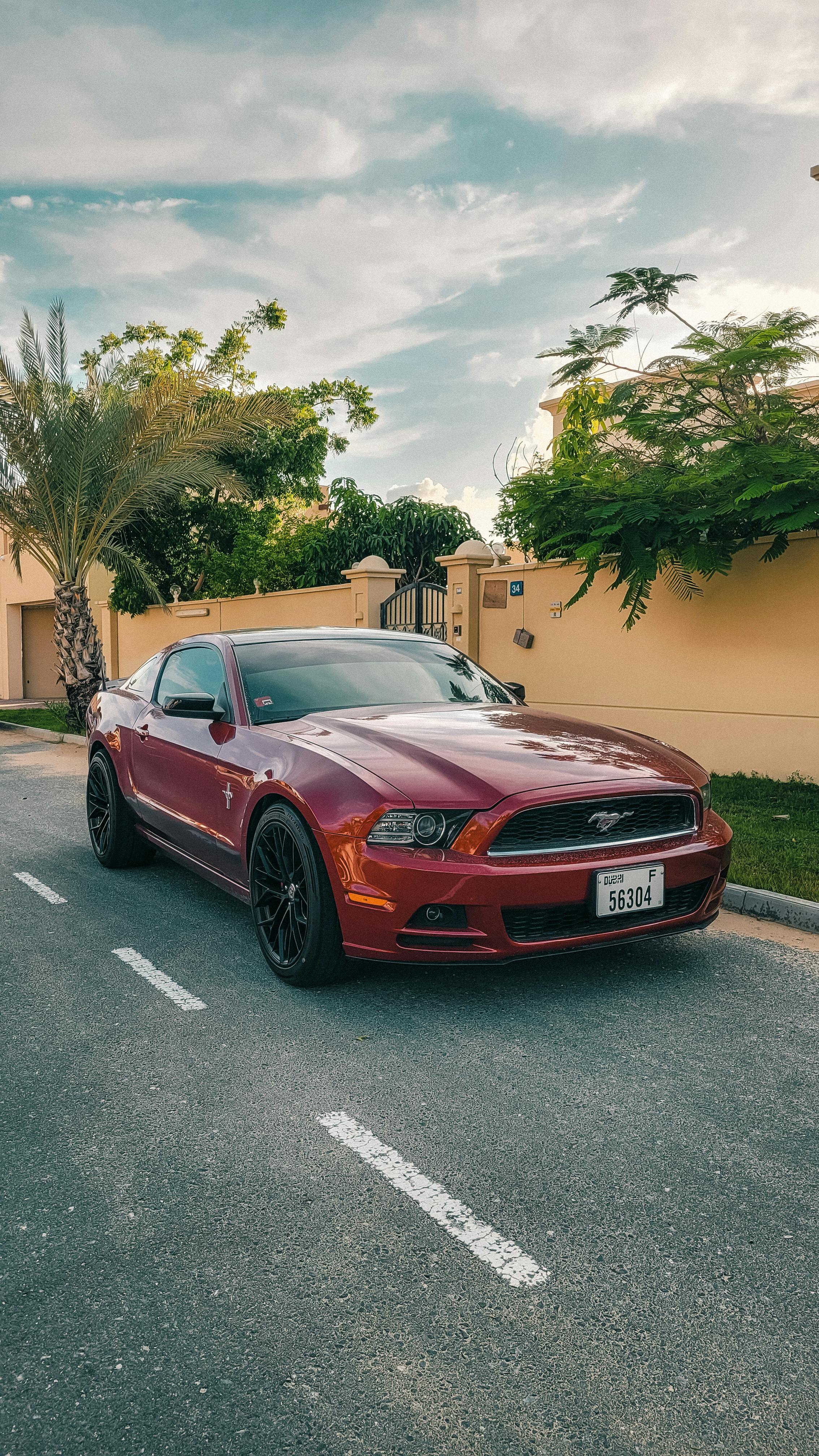Red Ford Mustang · Free Stock Photo