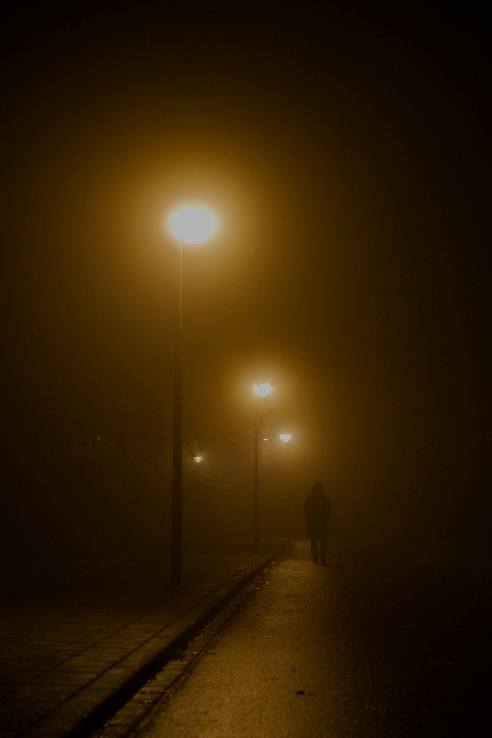 Person Walking At Night Photos, Download The BEST Free Person Walking ...