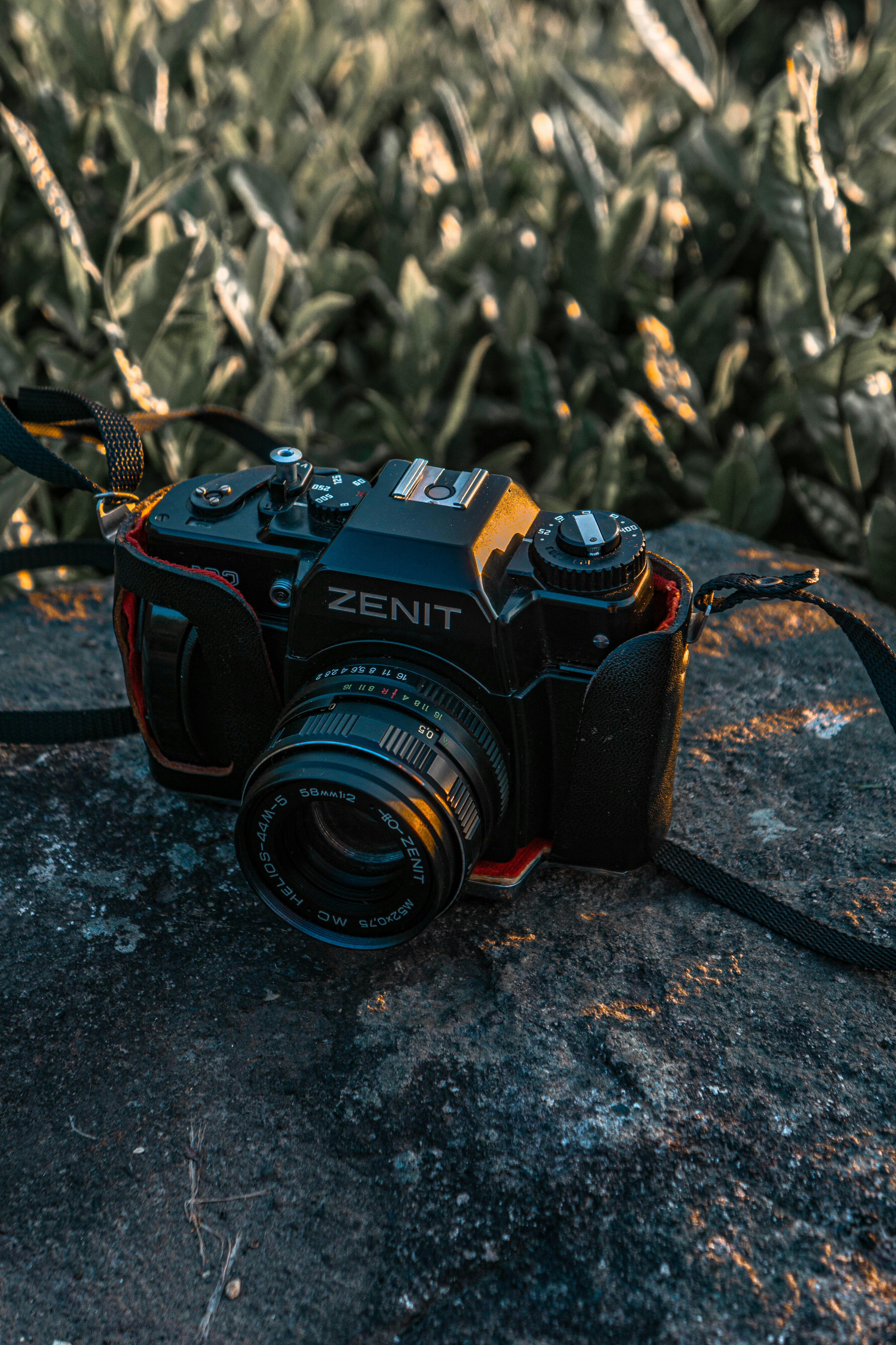 Zenit Camera on Rock · Free Stock Photo