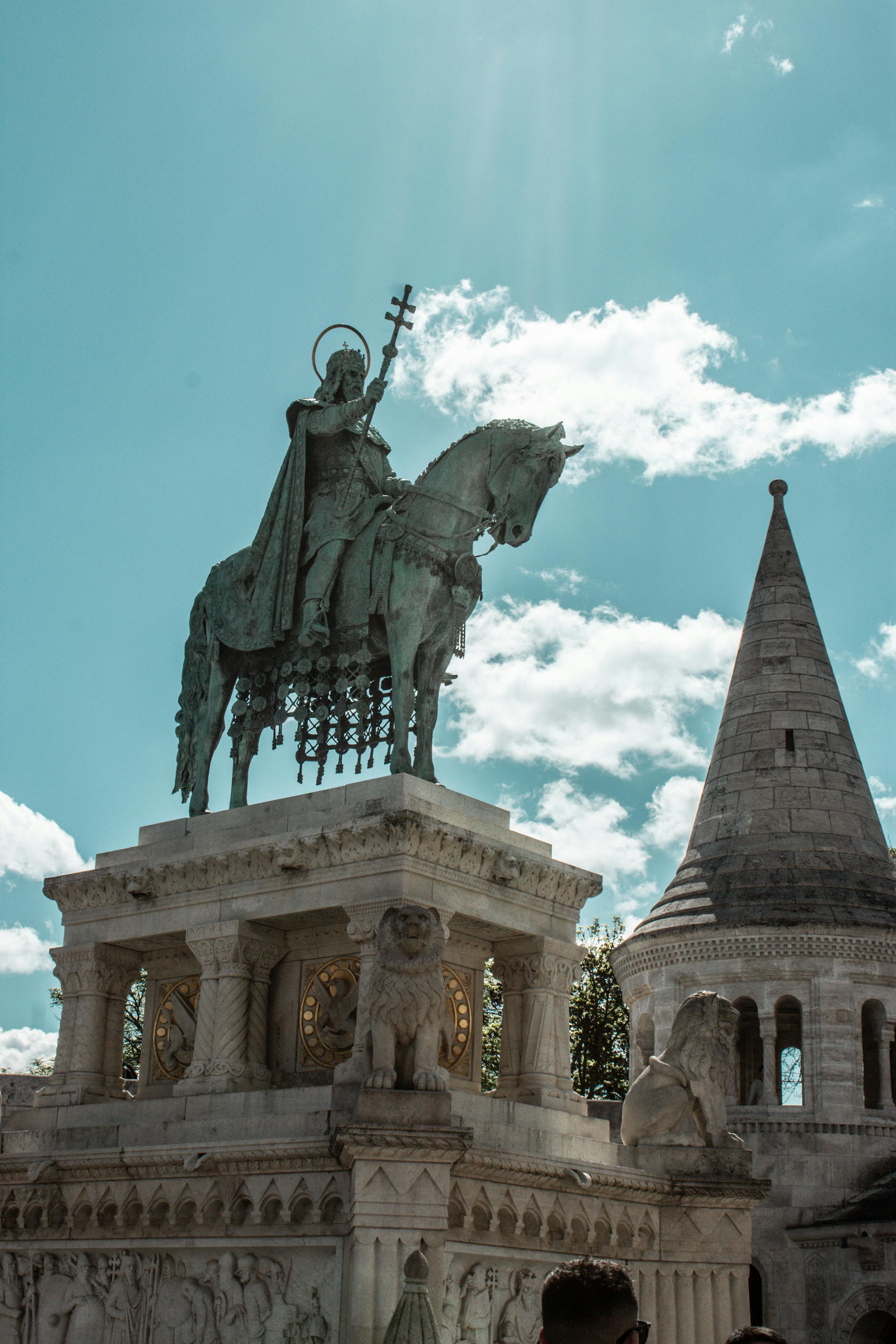 Statue of Stephen I in Buda Castle Hungary · Free Stock Photo