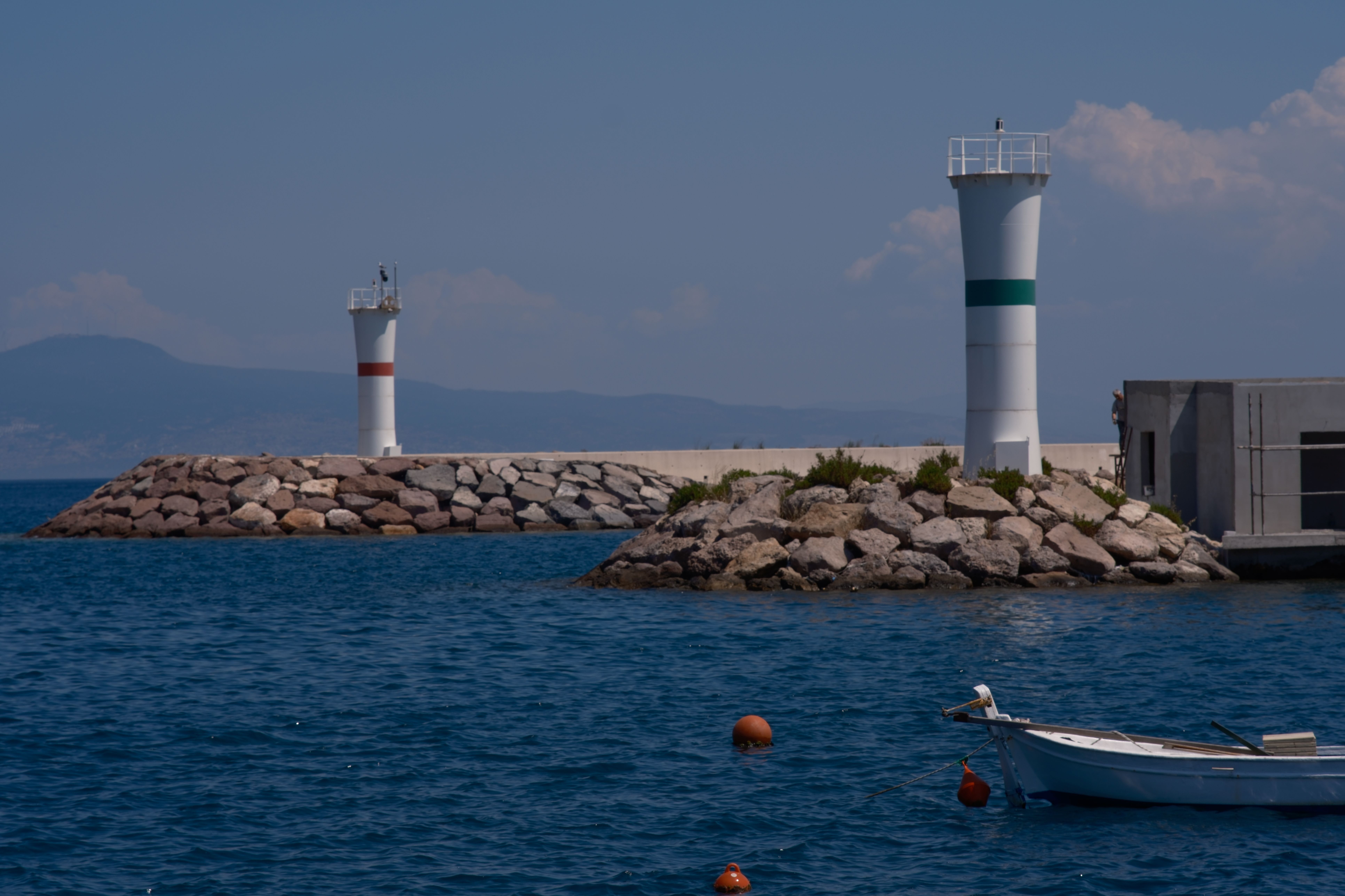 View of Two Lighthouses on the Shore · Free Stock Photo