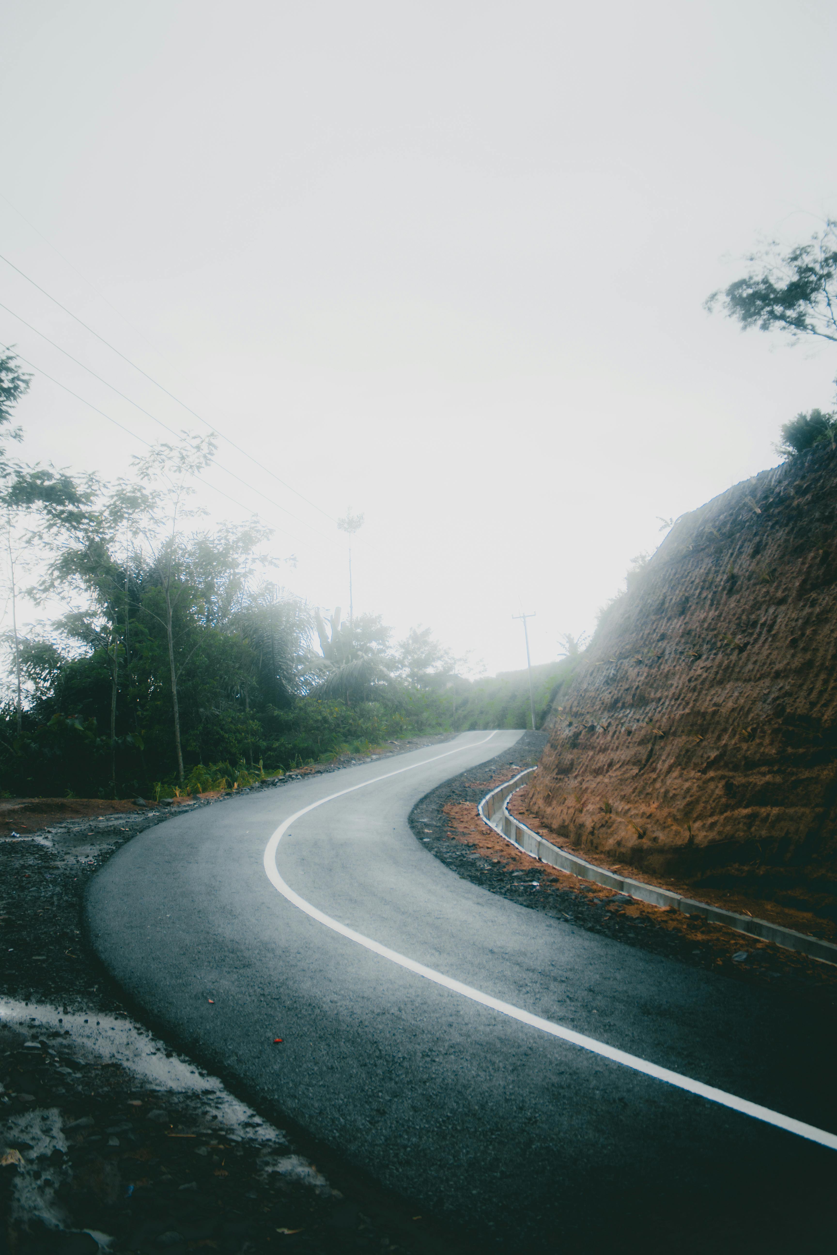 Beautiful views of roads in remote villages, Tasikmalaya · Free Stock Photo