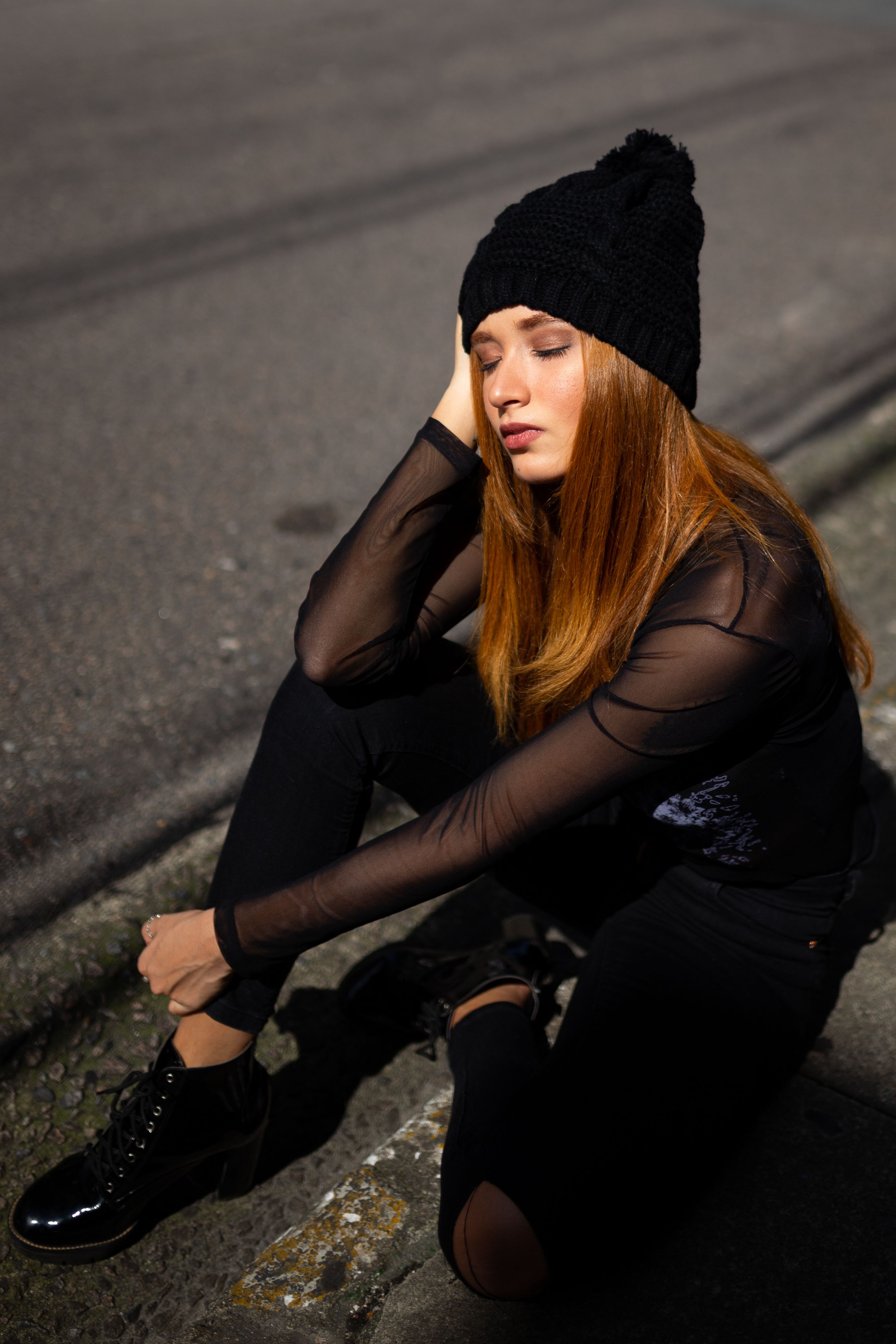 Woman Touching the Ground · Free Stock Photo
