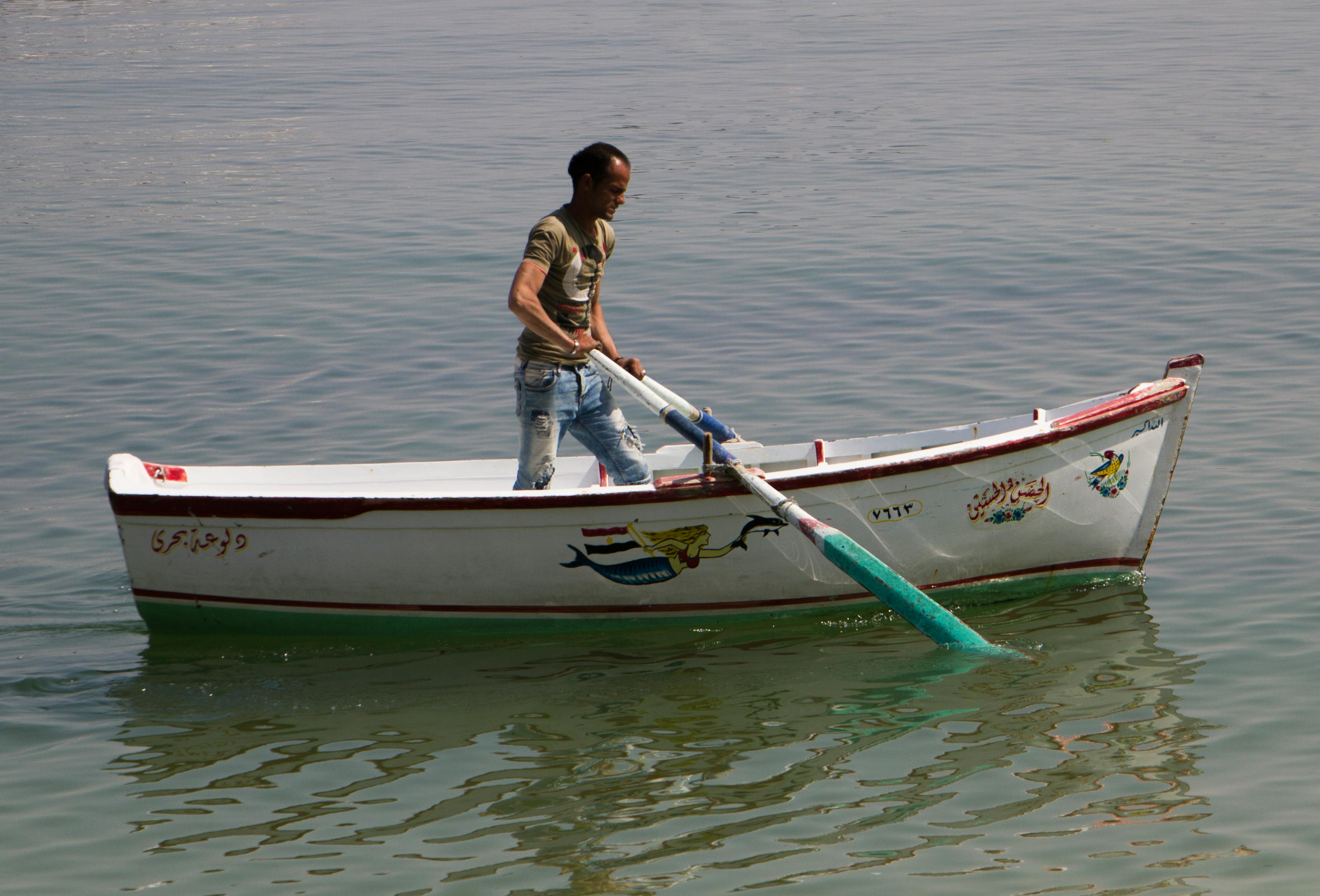 Man in Rowboat · Free Stock Photo