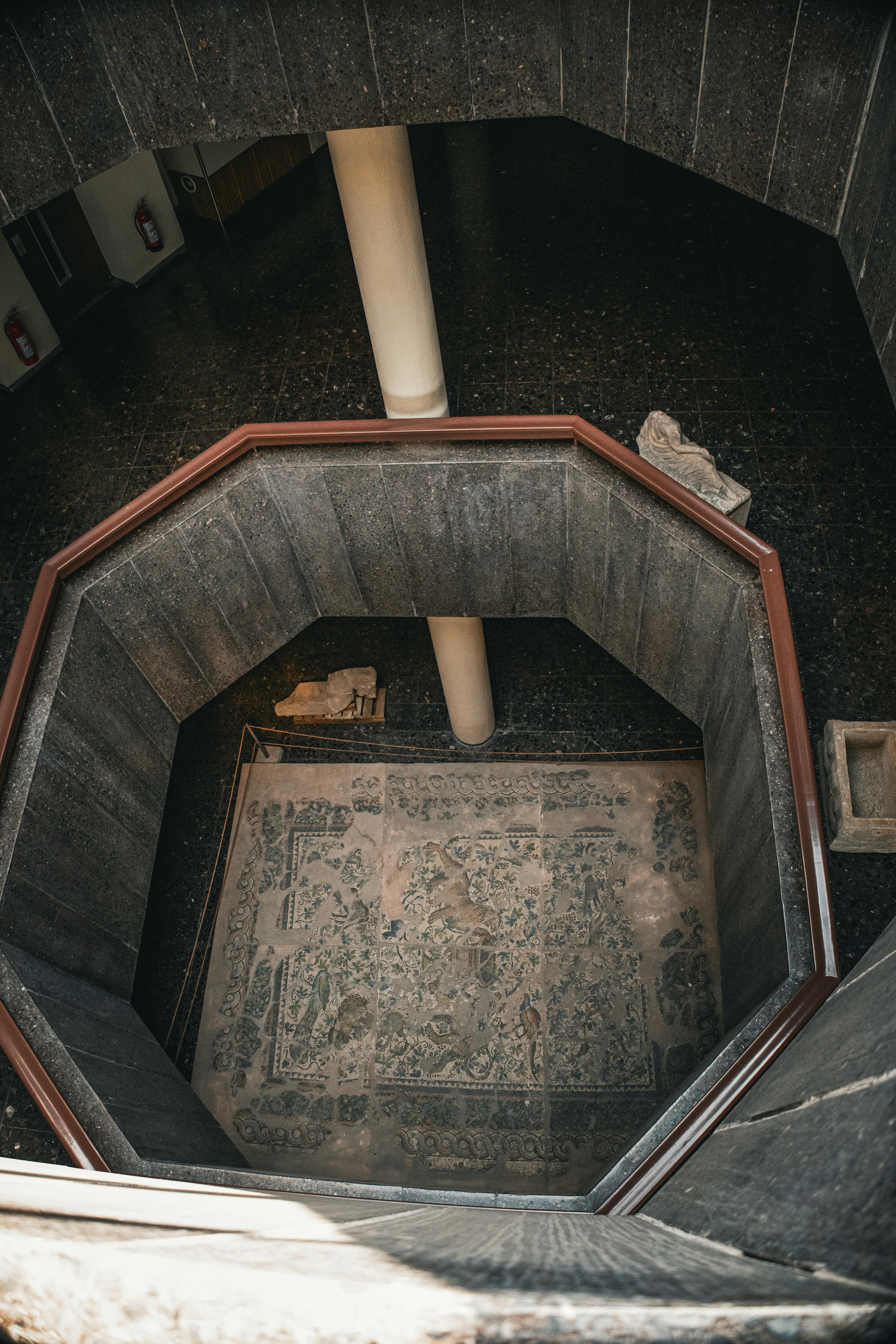 A view of a spiral staircase from above · Free Stock Photo