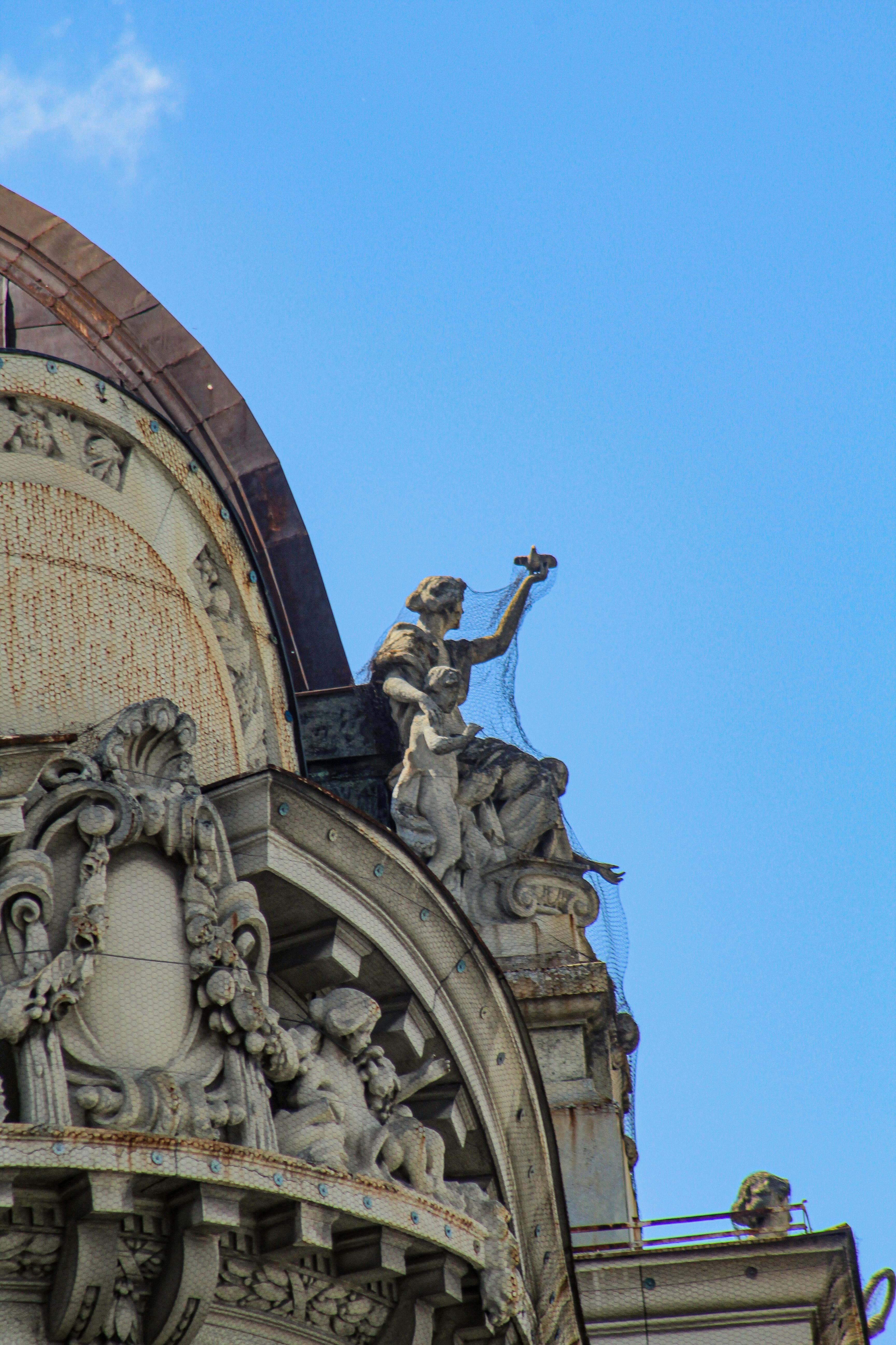 Sculptures at the Rooftop of the Serbian Academy of Sciences and Arts ...