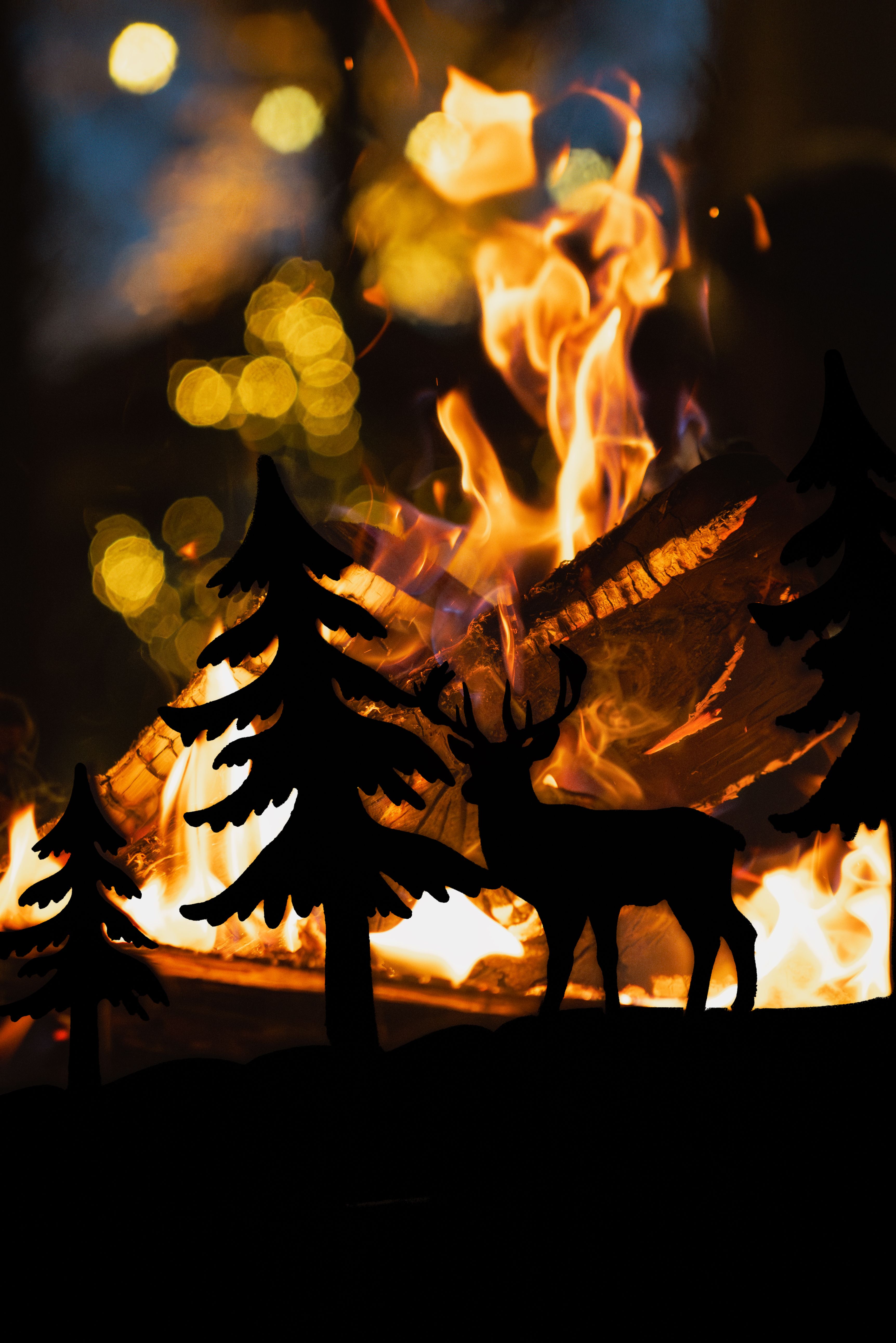Cozy fire nature art · Free Stock Photo