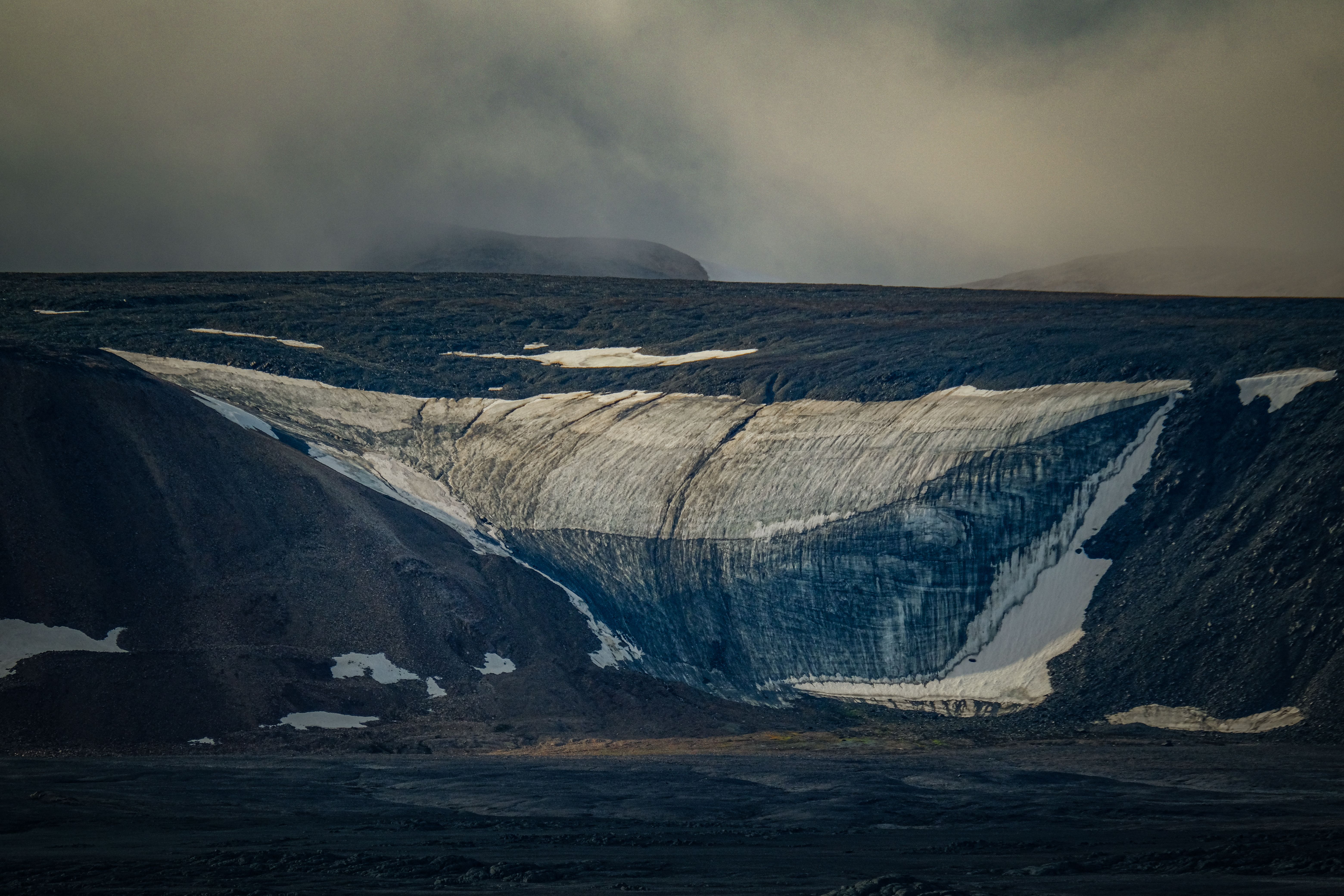 Ice on Frozen Hill on Wasteland · Free Stock Photo