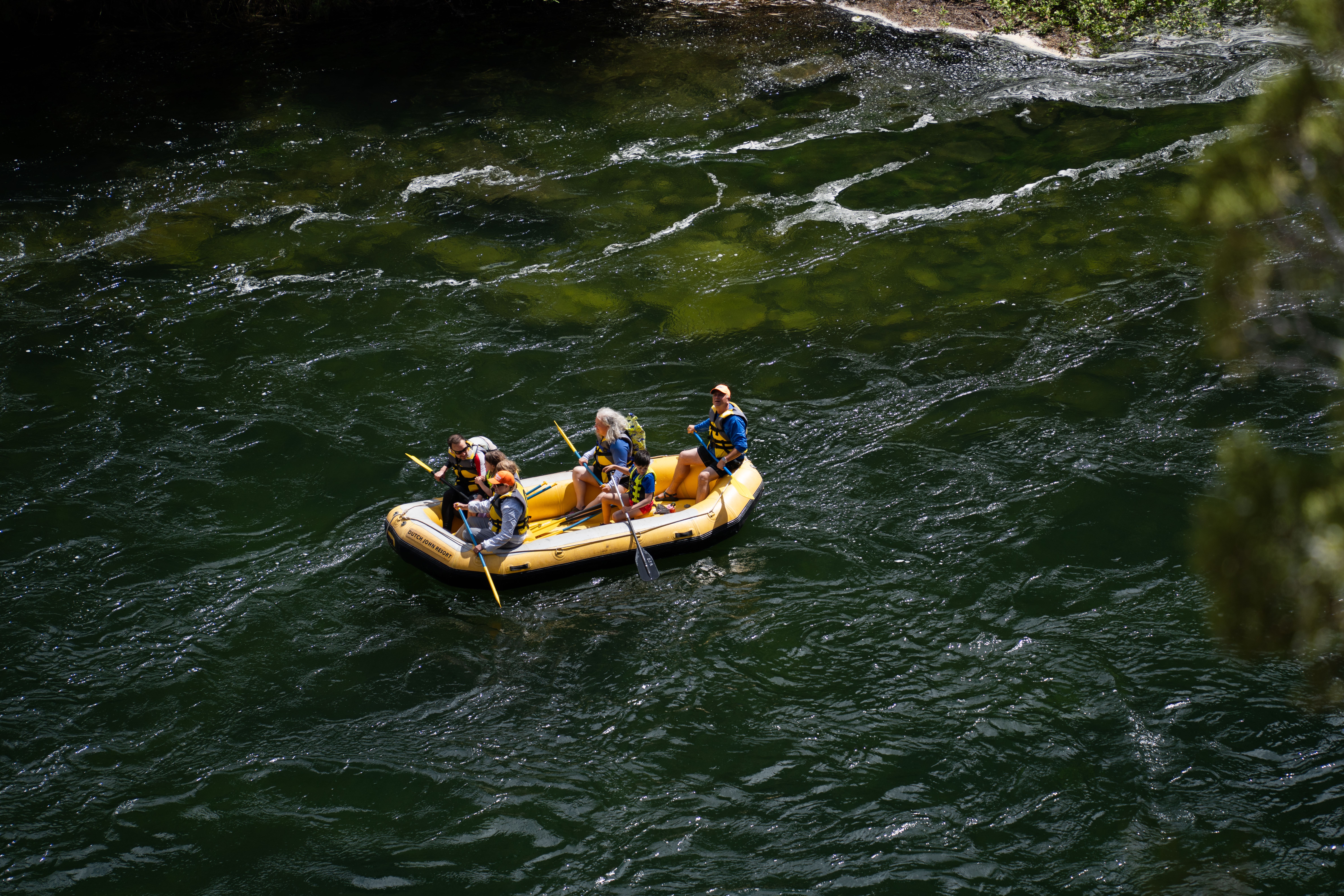 High Angle View of People Canoeing · Free Stock Photo