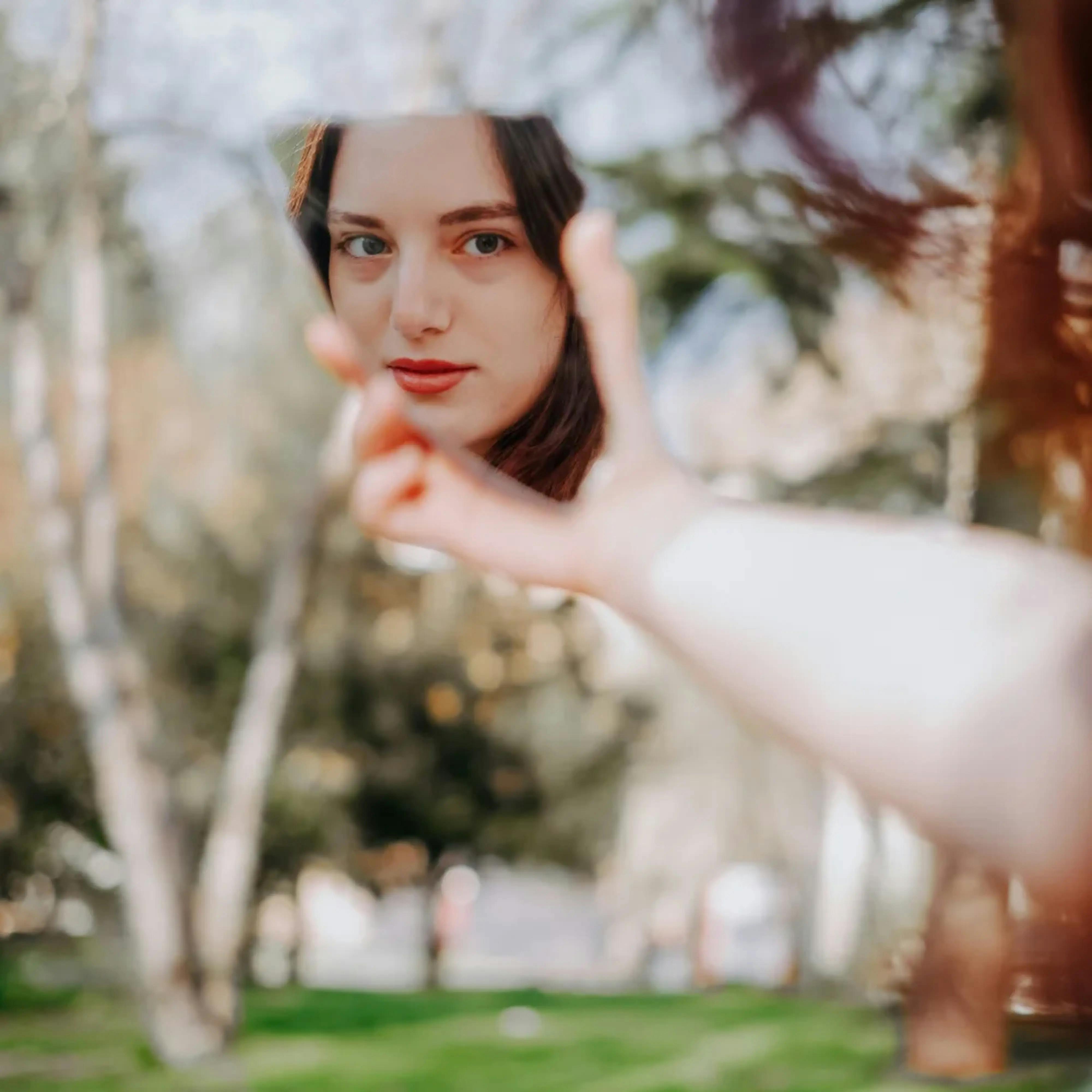 Mirror Reflection of Face · Free Stock Photo