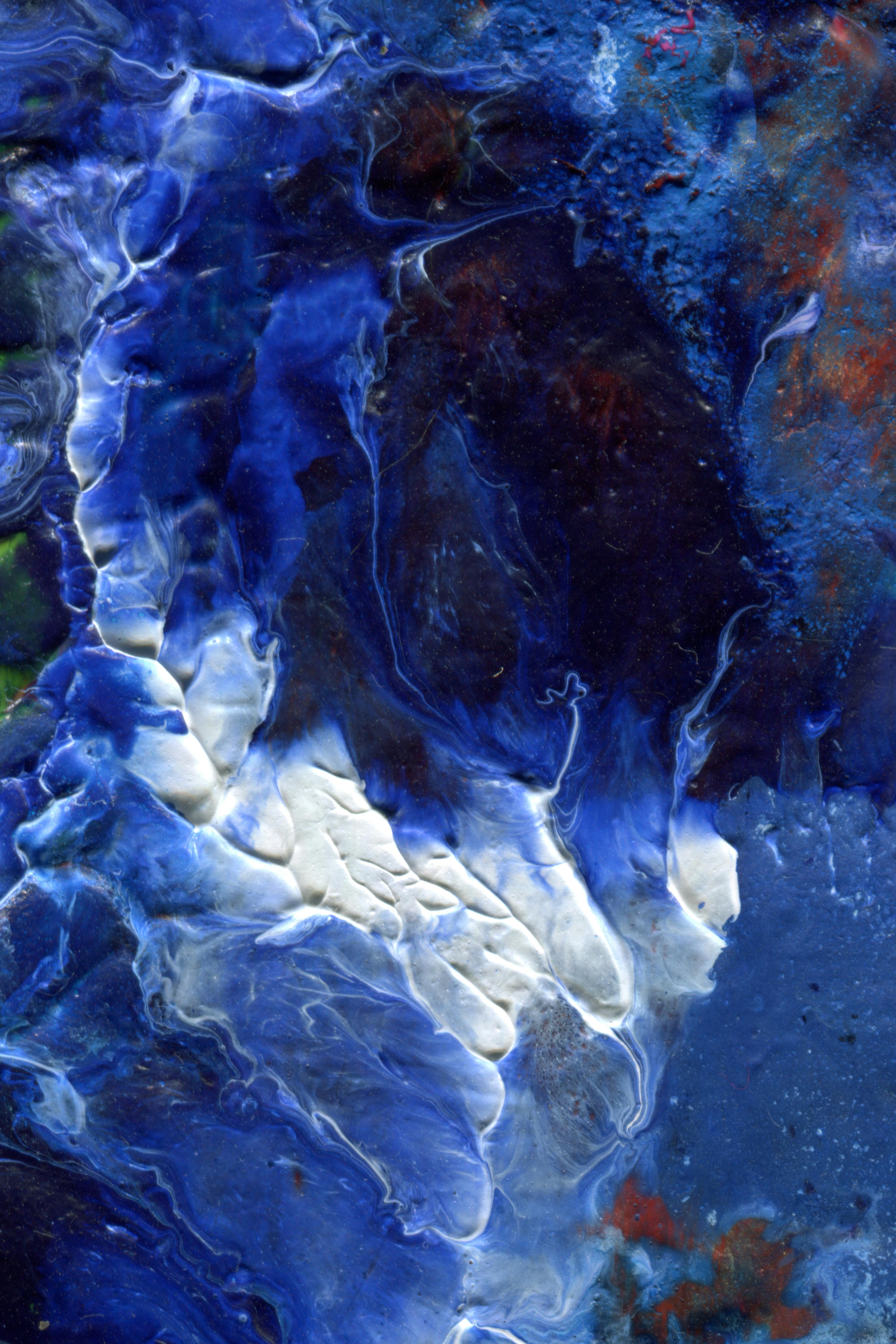 Blue and Green Color Abstract Painting · Free Stock Photo