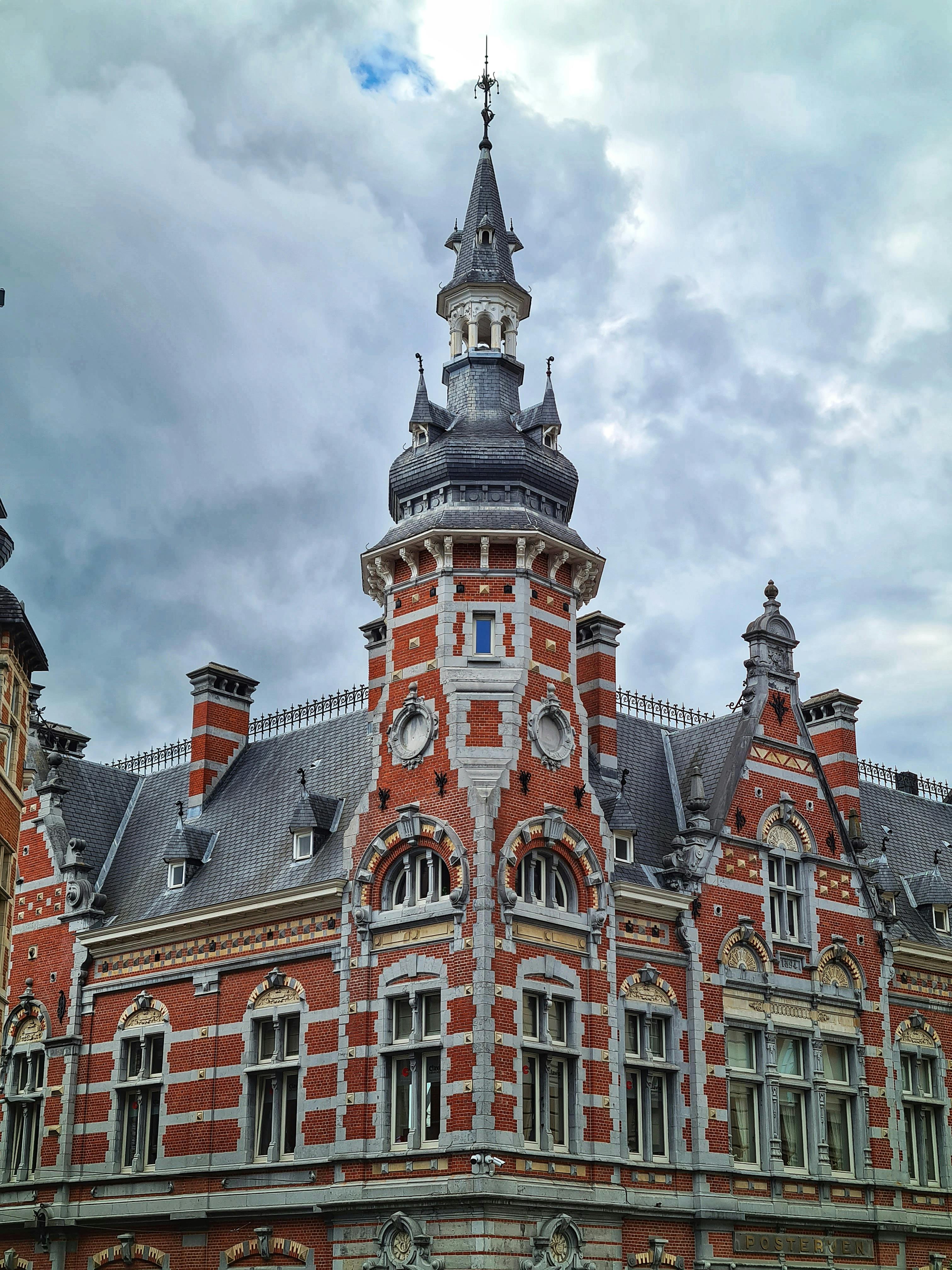 Tower of Post Office Building in Brussels · Free Stock Photo
