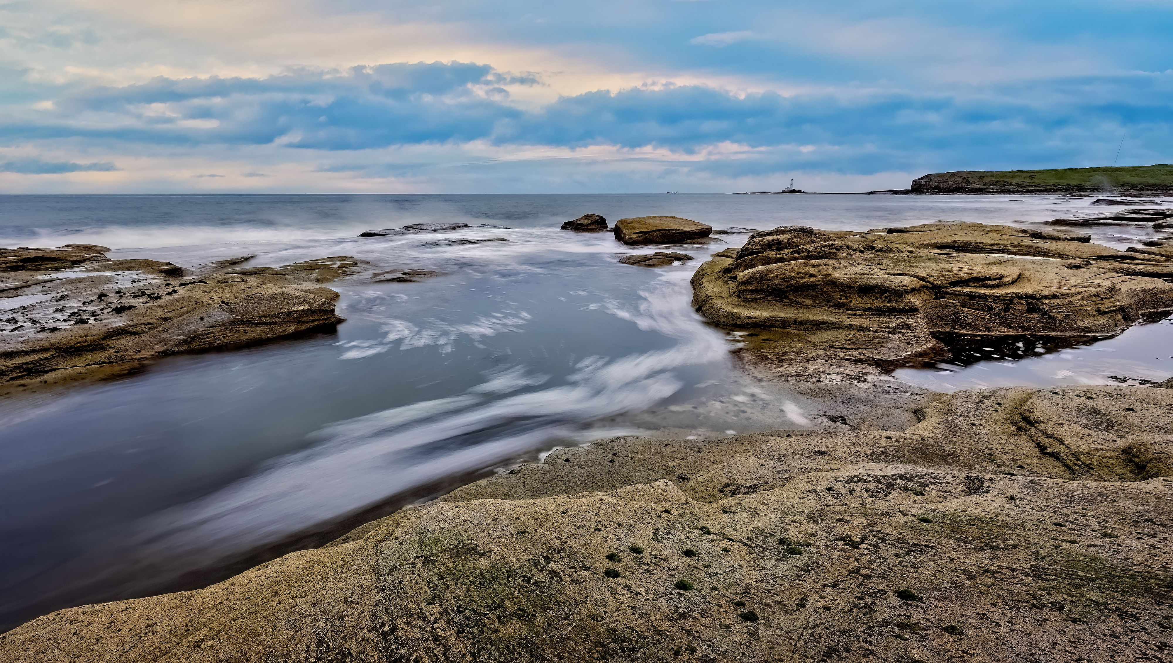 Ocean Seen from Shore at Dawn · Free Stock Photo