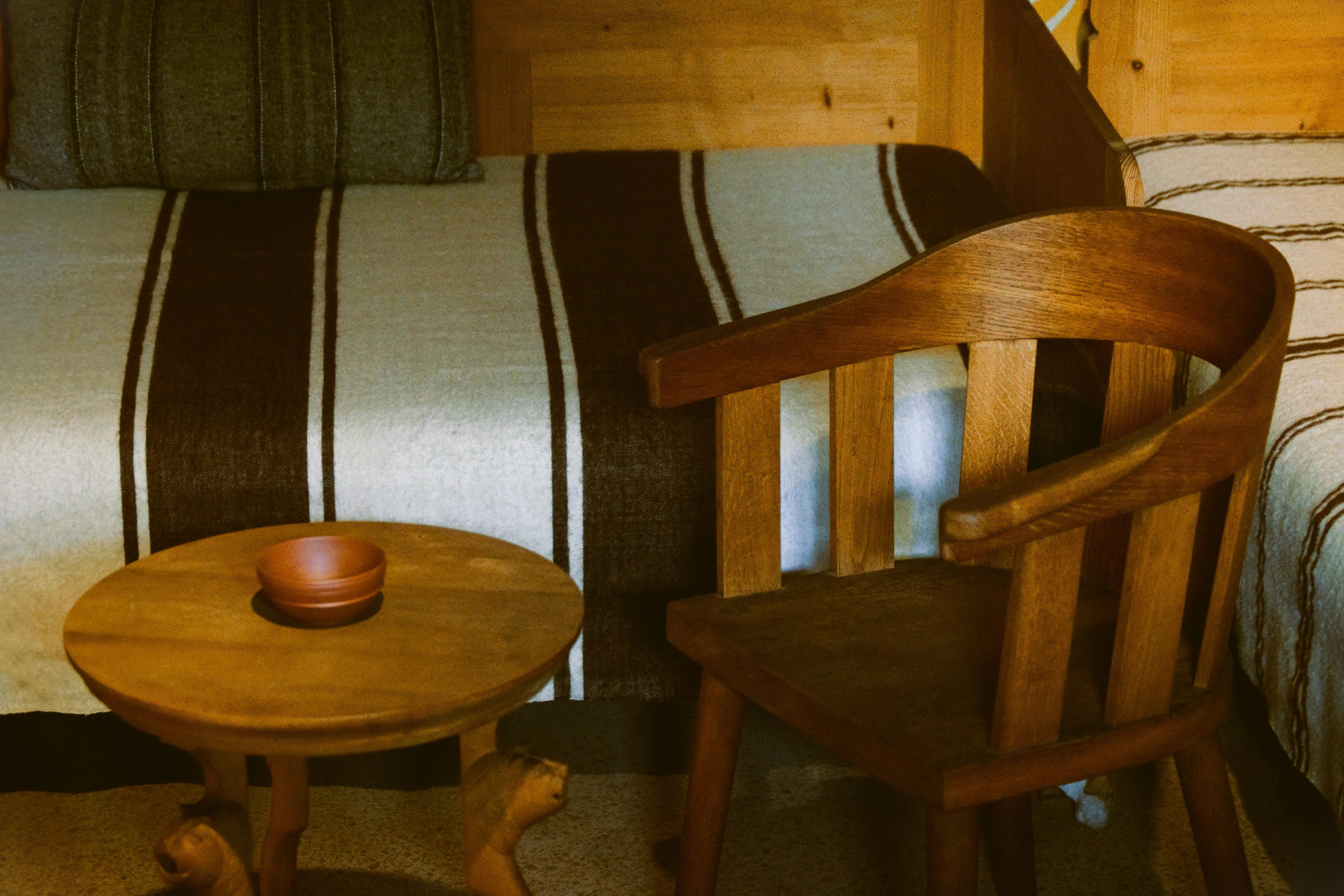 Interior o a Room with Two Beds and a Chair · Free Stock Photo
