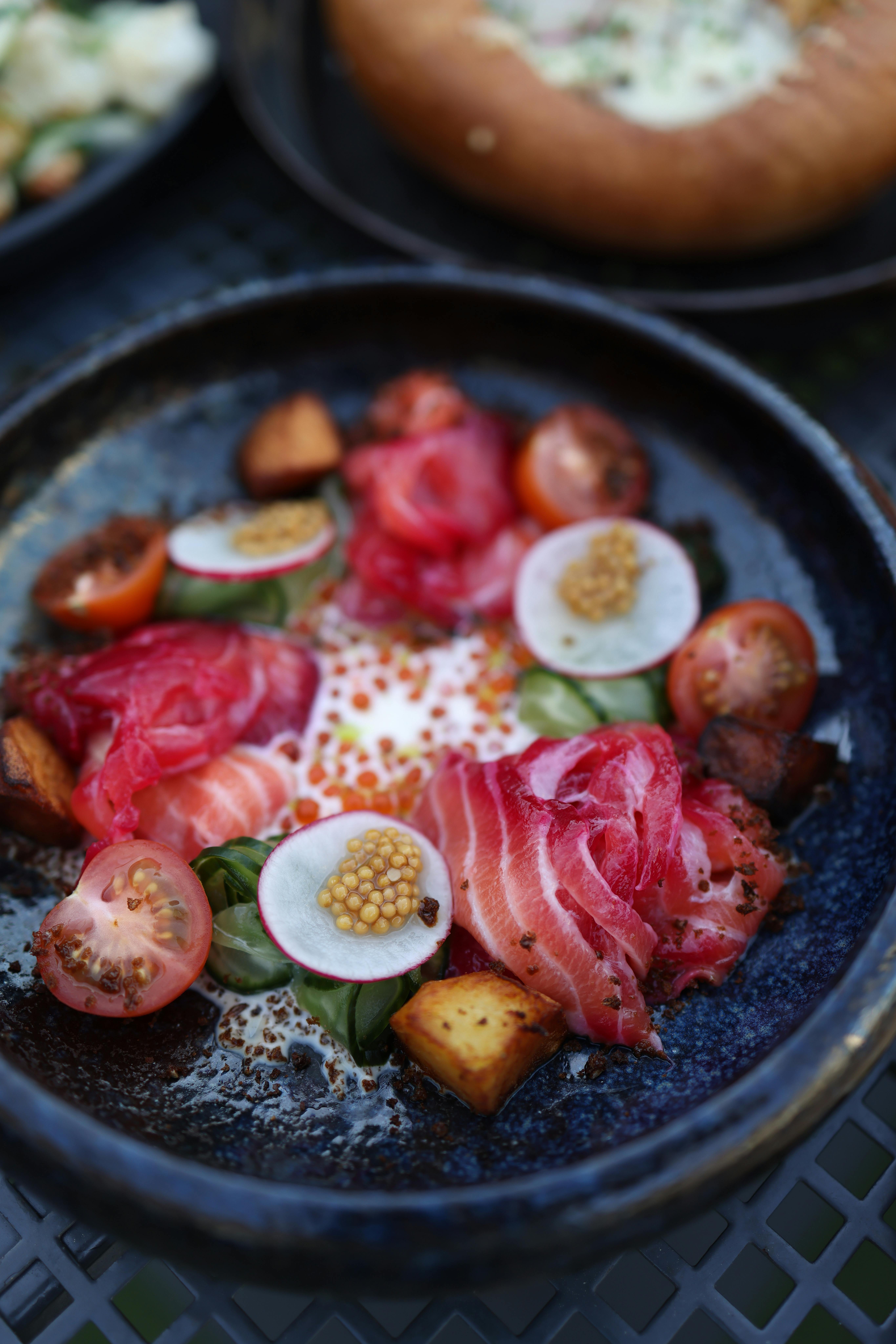 Close-up of a Gourmet Seafood Dish · Free Stock Photo