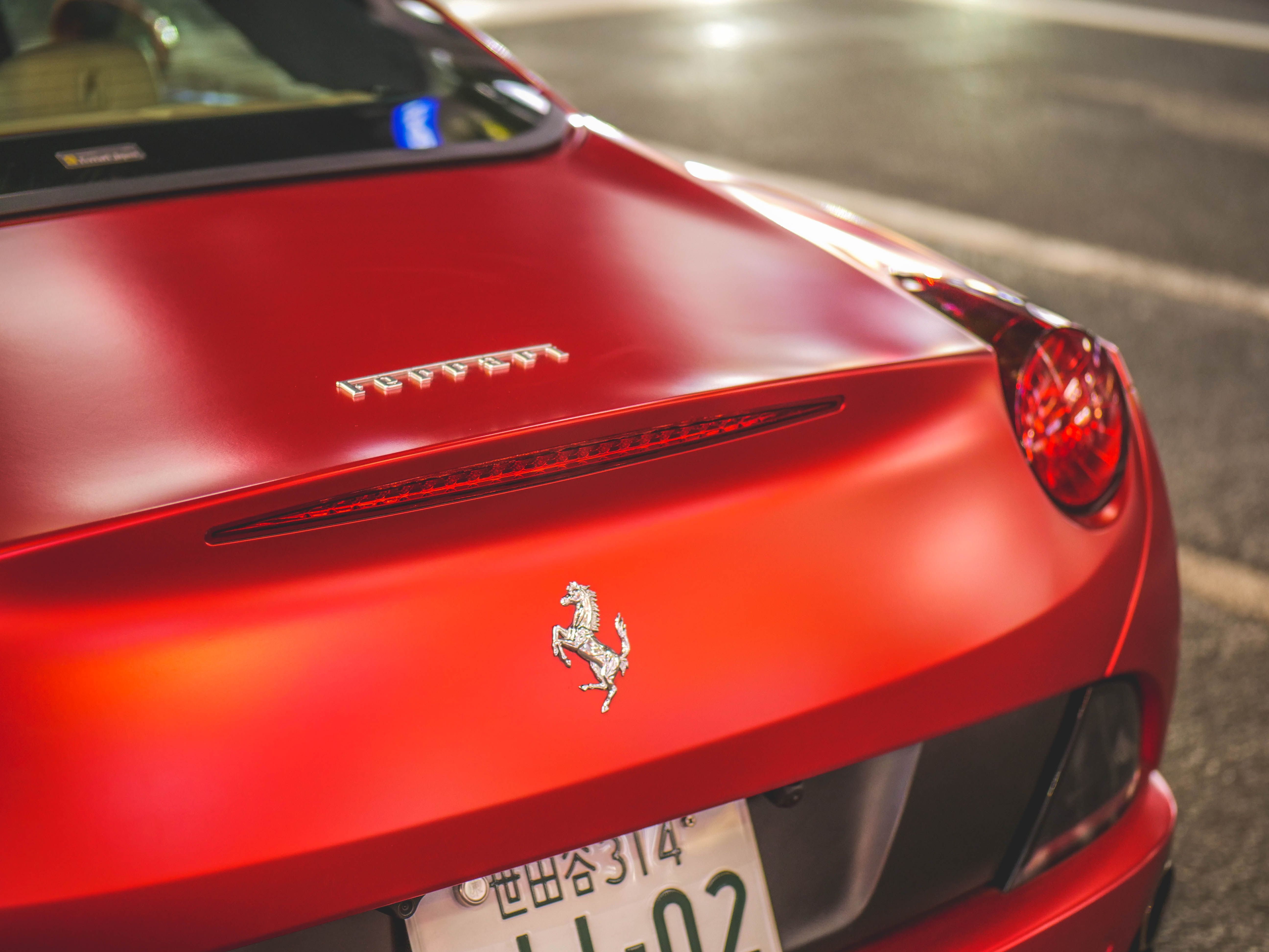 Close-up of the Back of a Ferrari California · Free Stock Photo