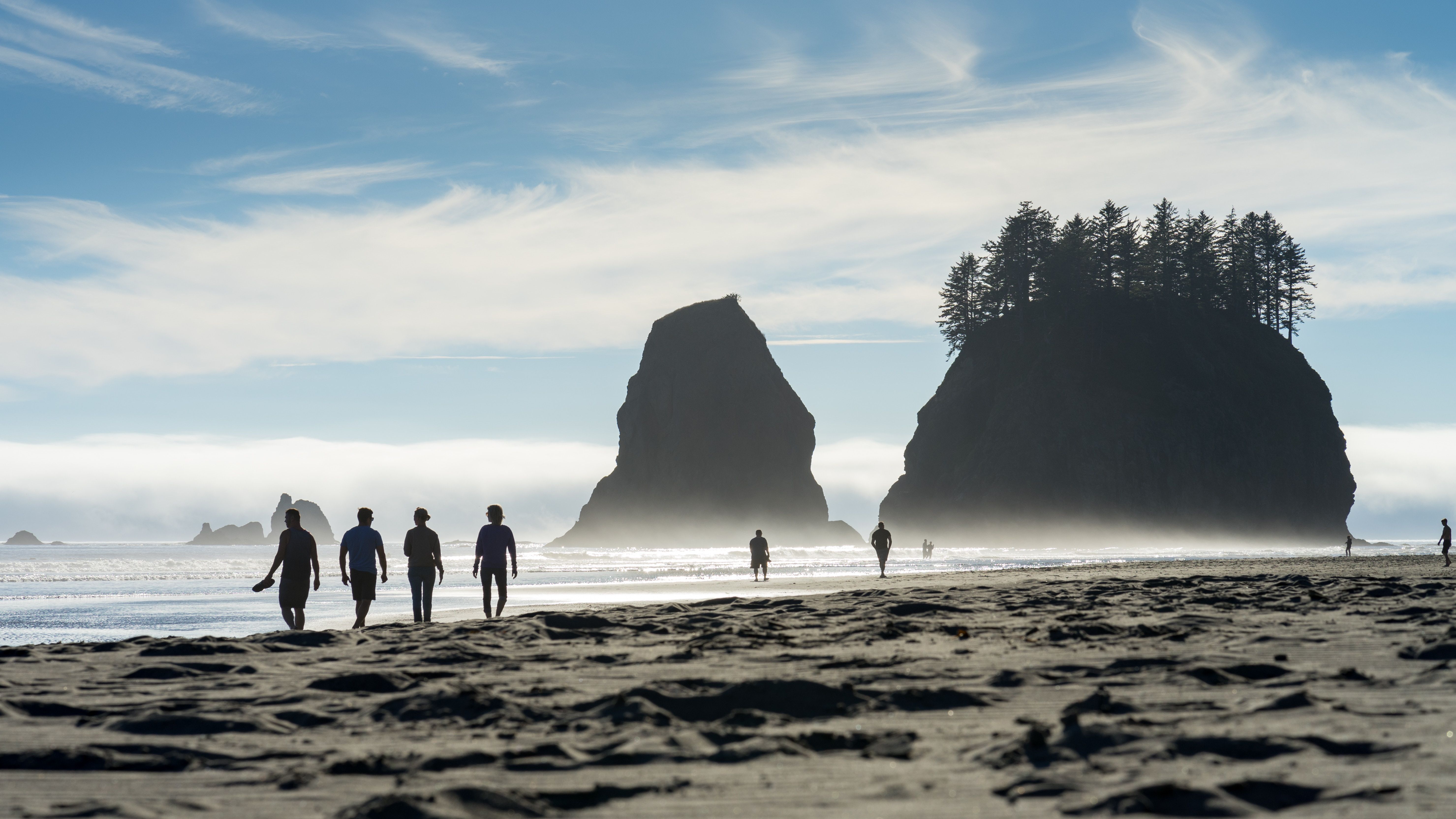 People Walking on Seashore · Free Stock Photo