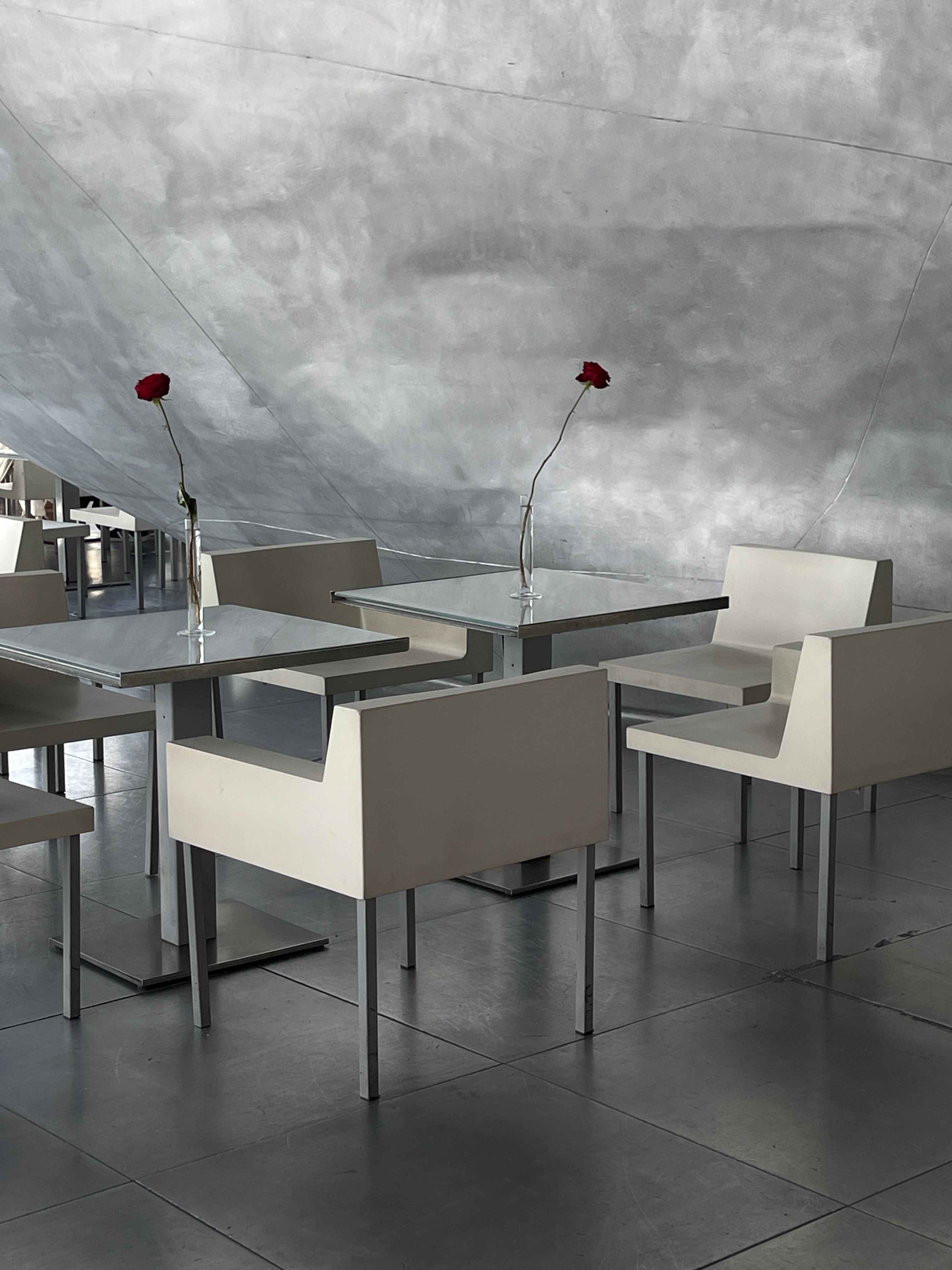 Roses on Tables in Cafe · Free Stock Photo