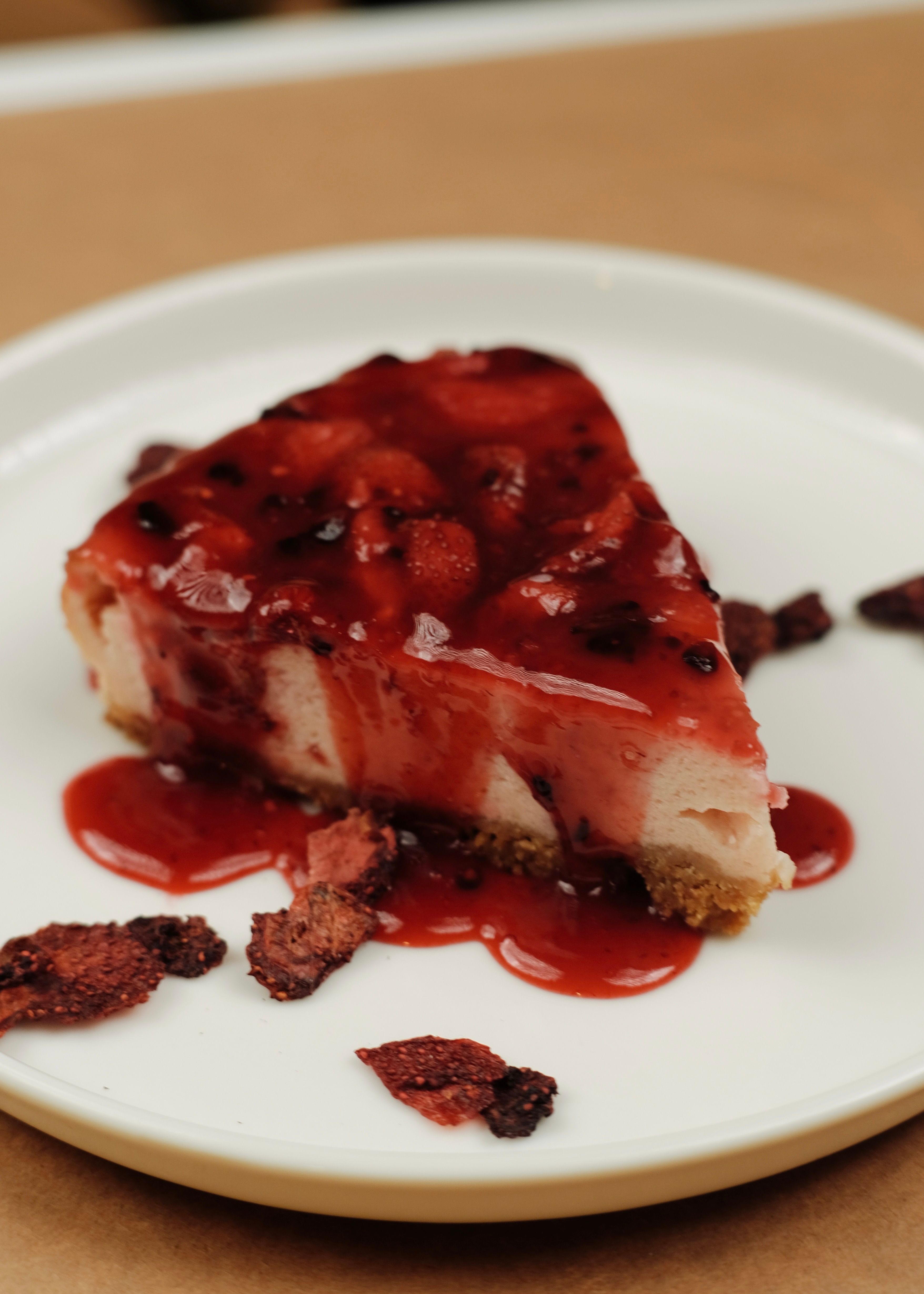 Slice of Pie on Plate Beside Fork · Free Stock Photo
