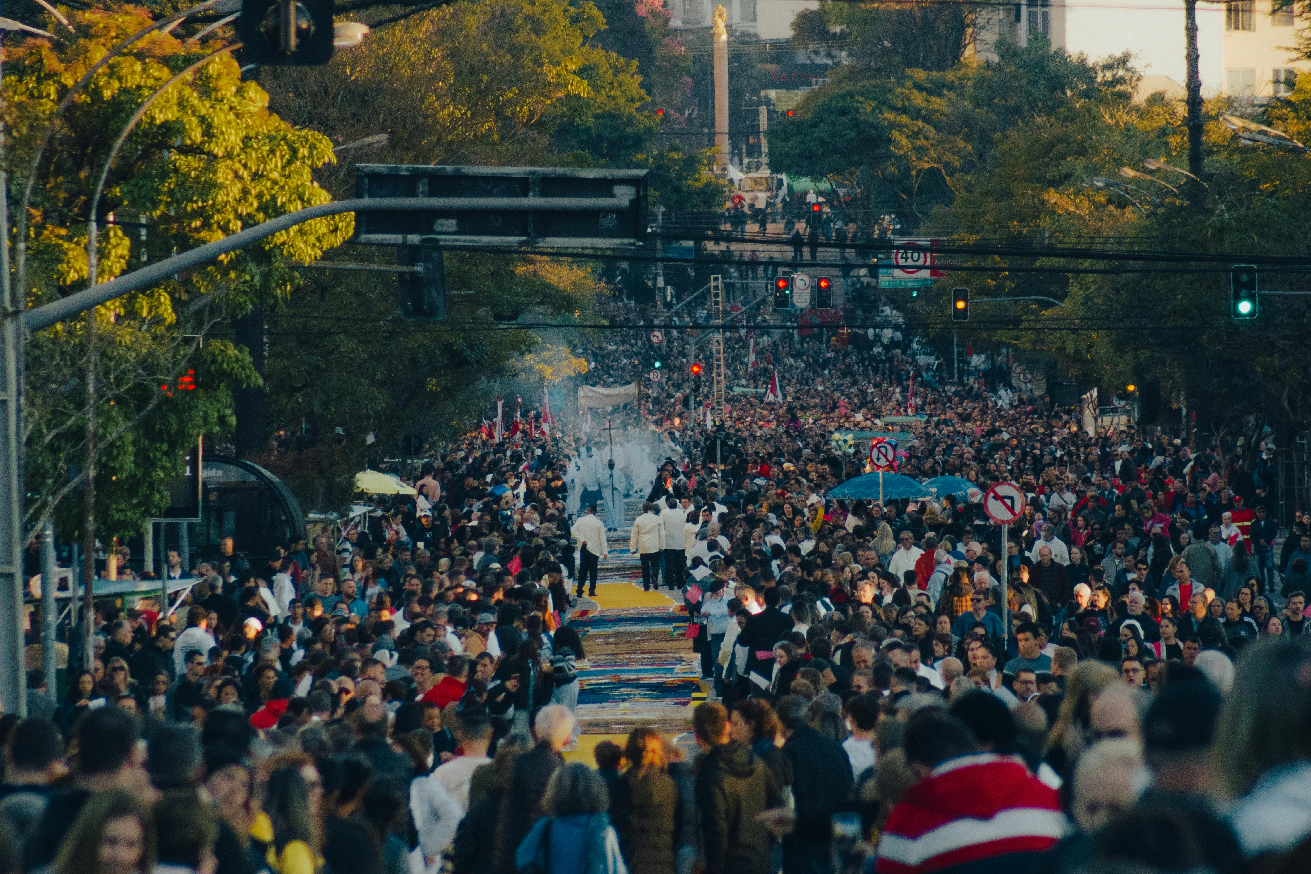 Crowd of People on Street · Free Stock Photo