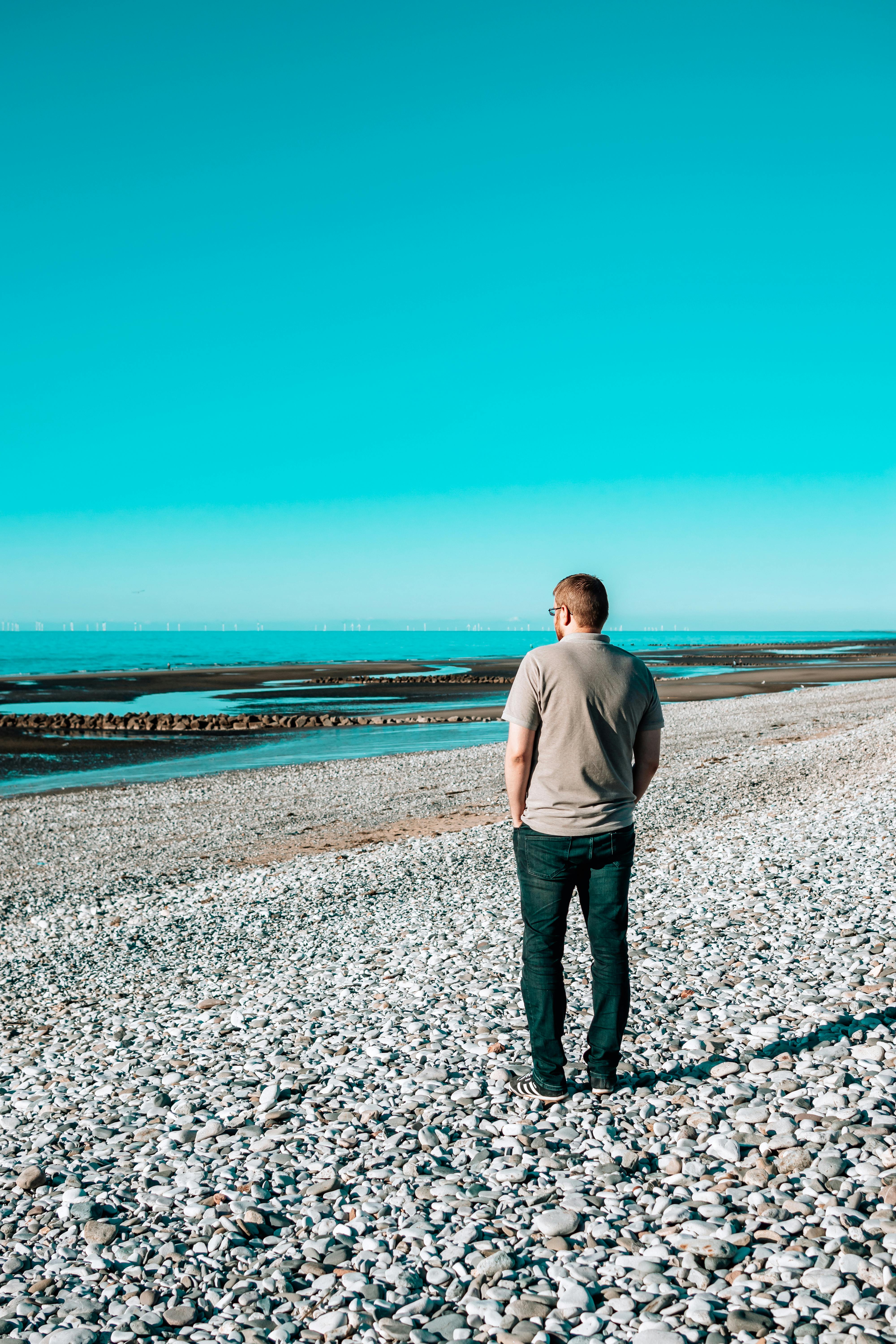 Man Near Seashore · Free Stock Photo