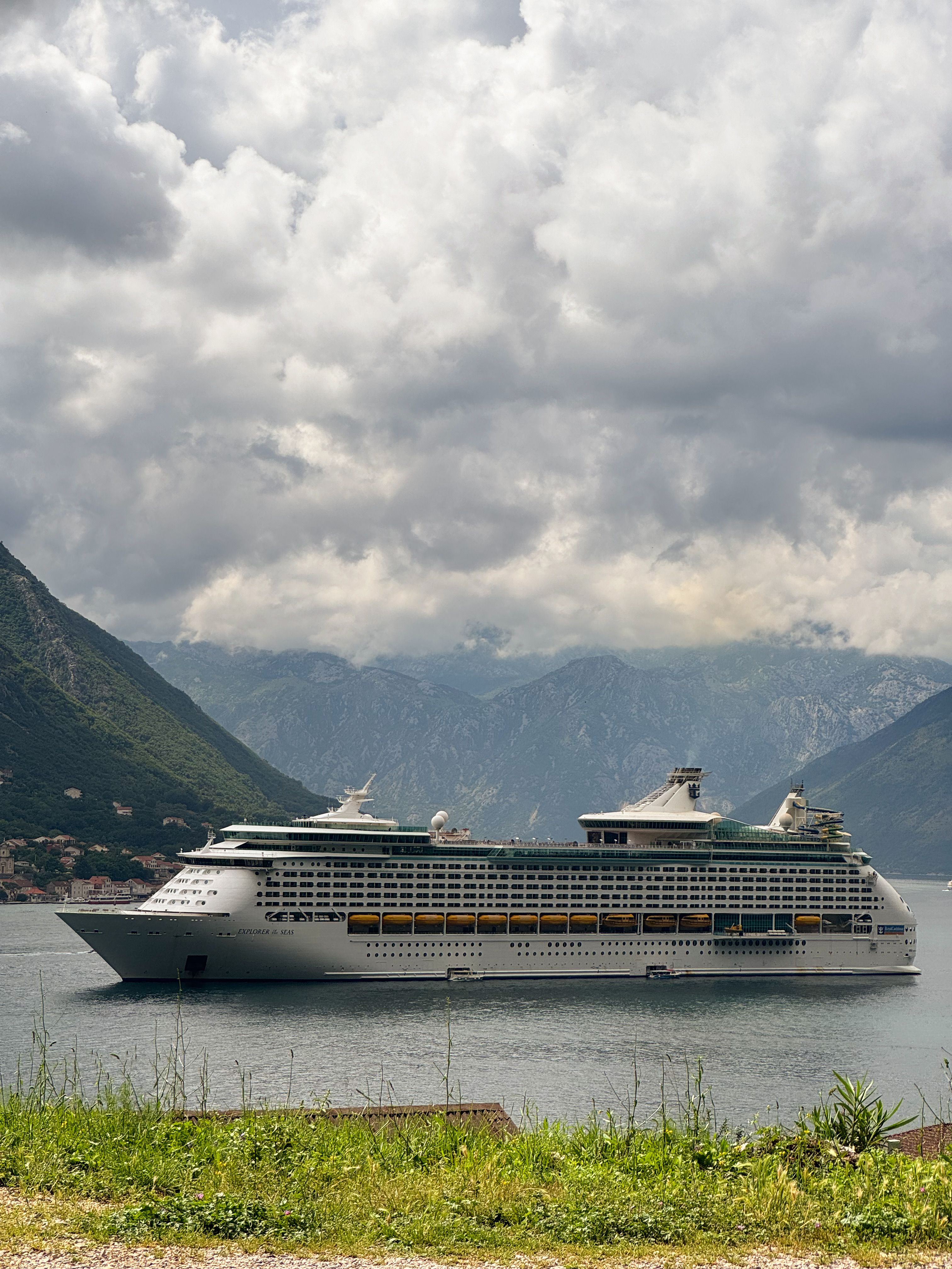 Passenger Ship in Bay among Mountains · Free Stock Photo