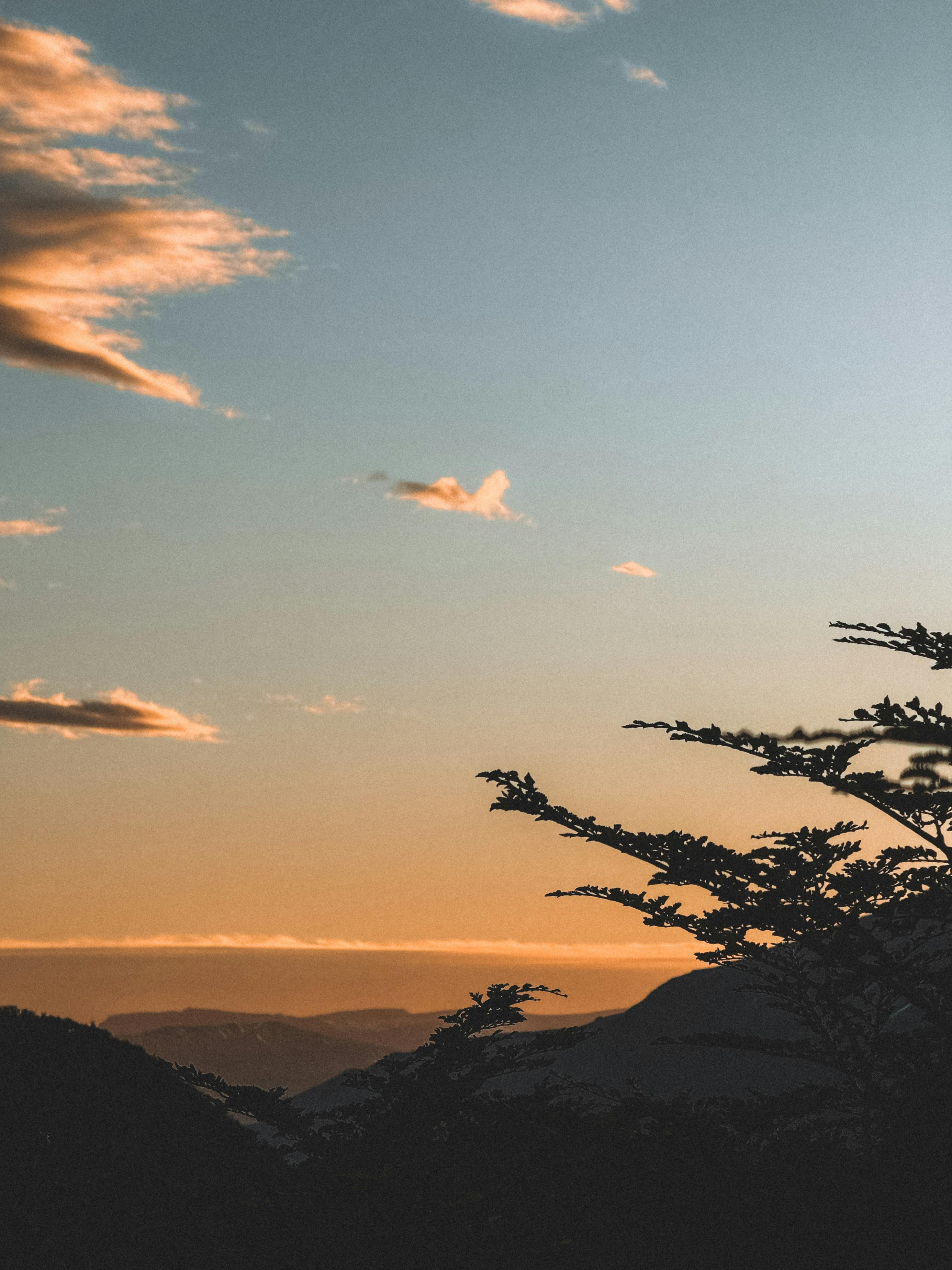 View of Valley During Sunset · Free Stock Photo