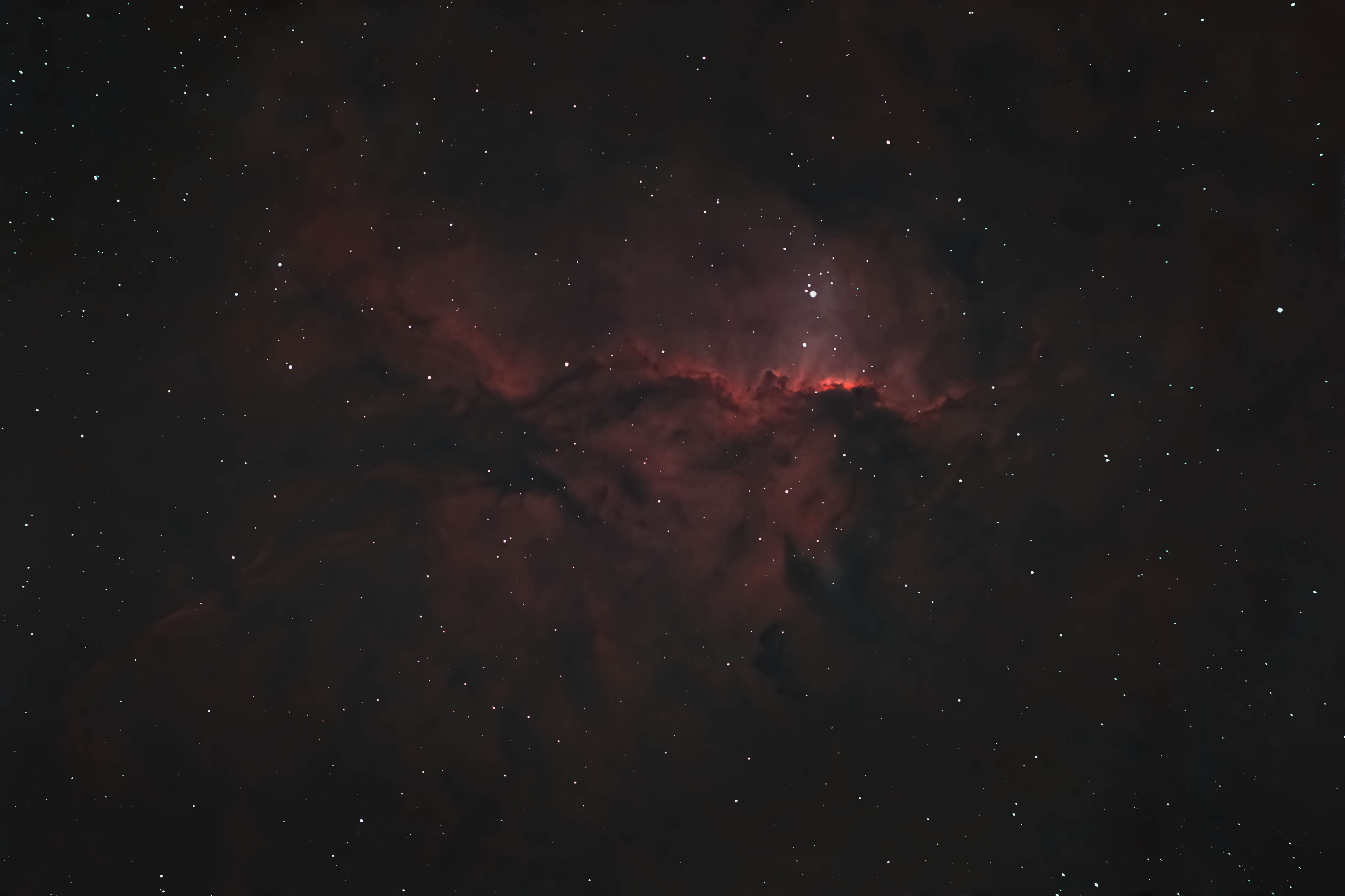 Red Galaxy and Star Field · Free Stock Photo