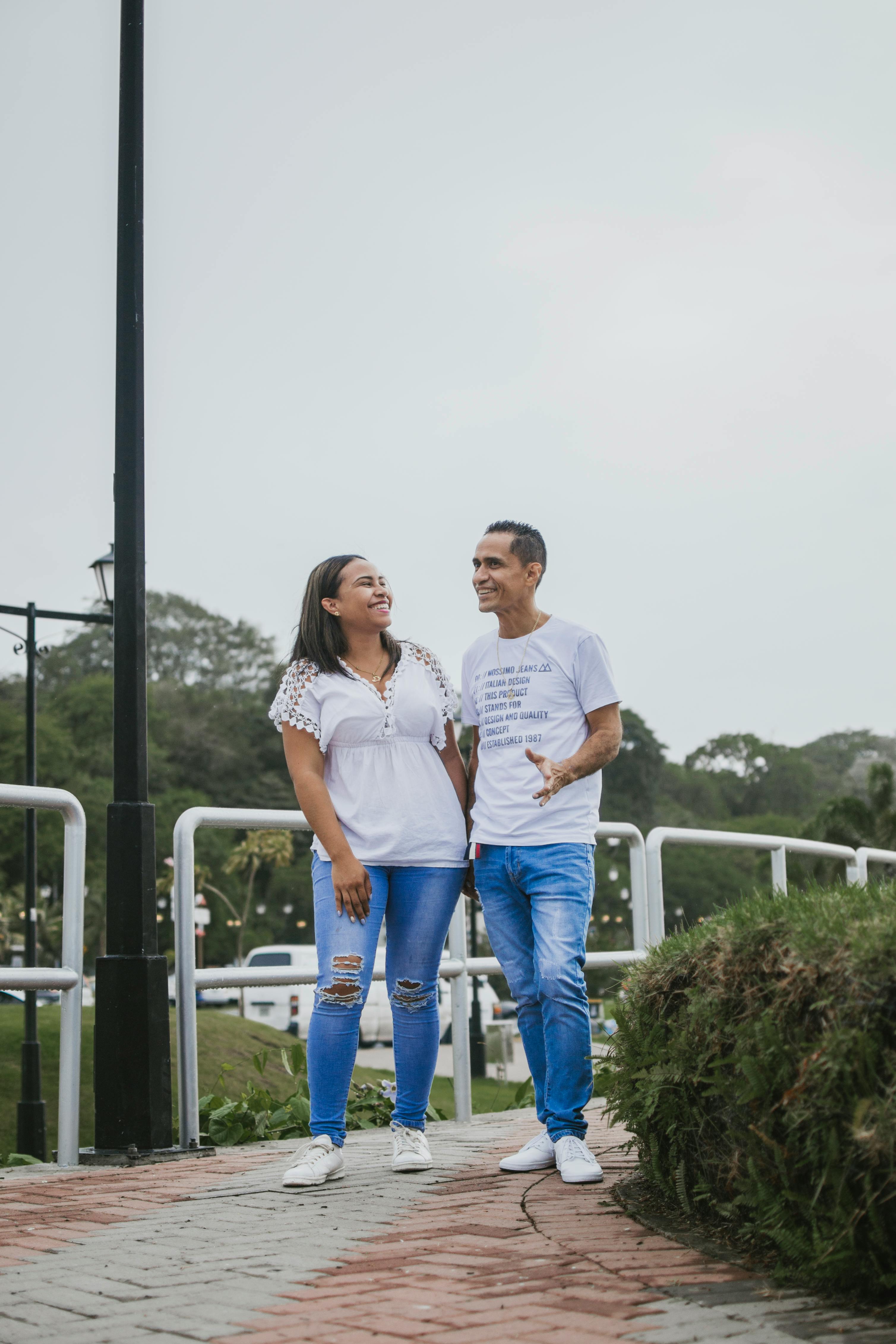 Two People Wearing Blue Jeans · Free Stock Photo
