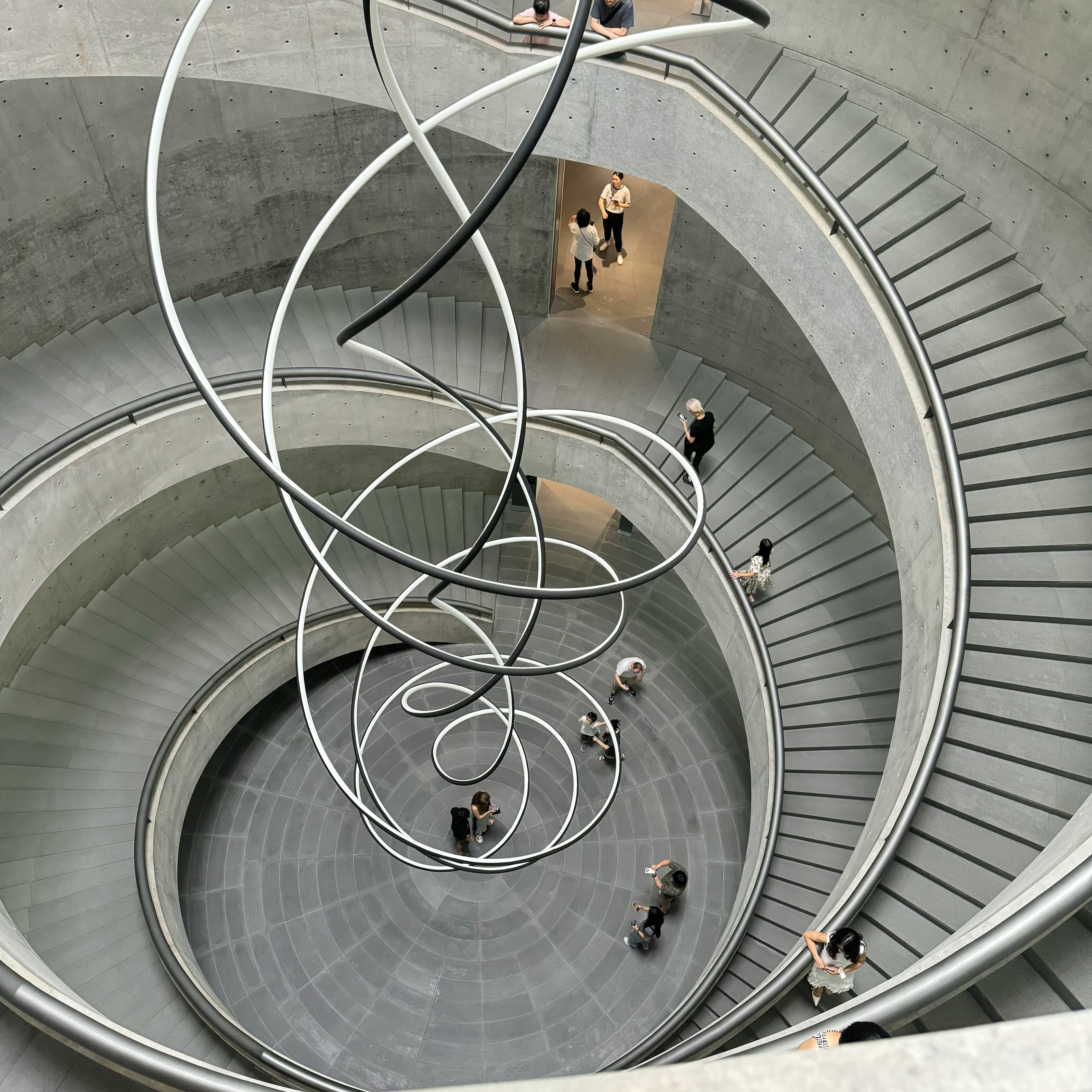 The Spiral Staircase Inside the He Art Museum, Foshan, China · Free ...